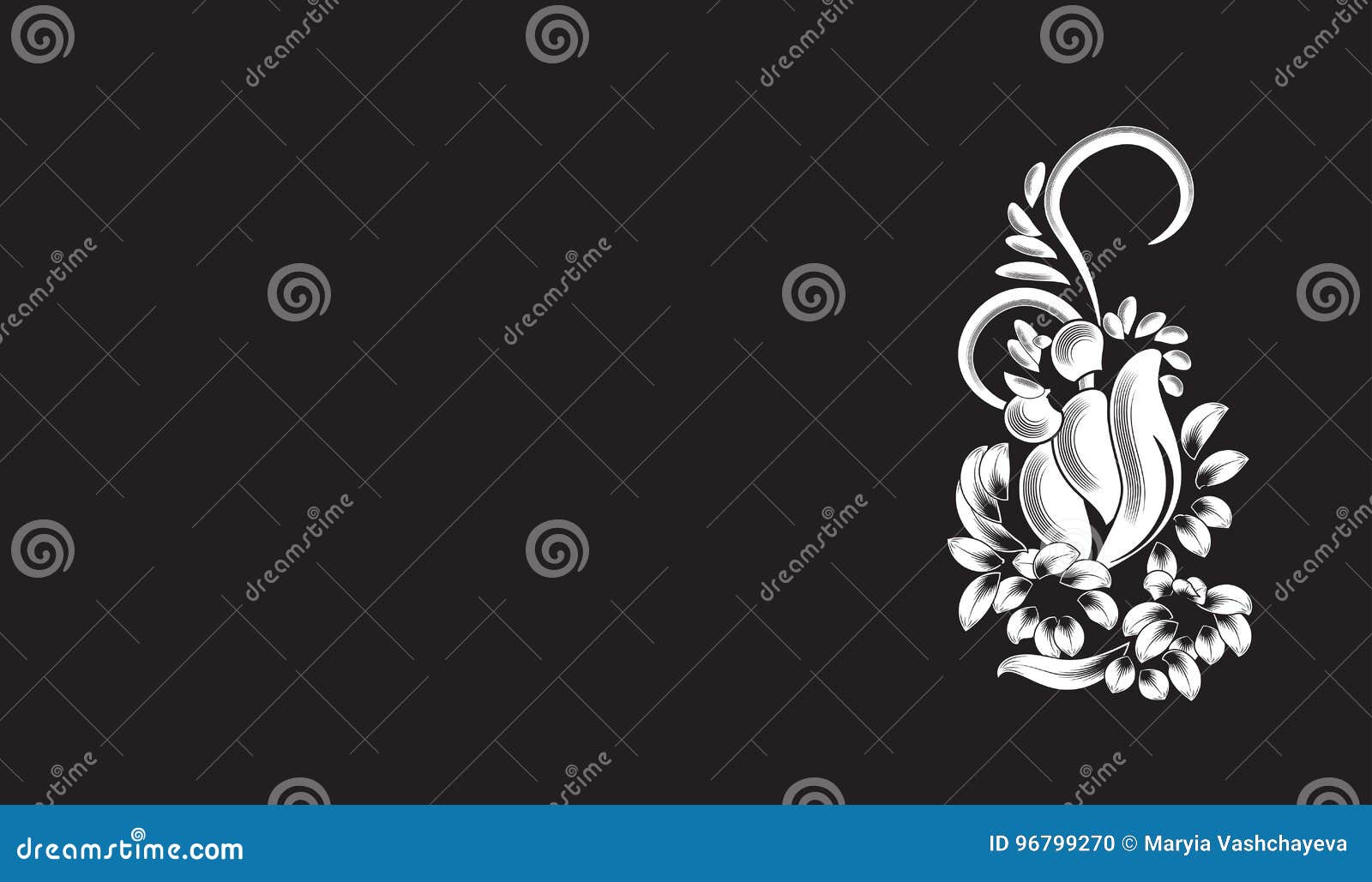 Flower card stock vector. Illustration of vector, aroma - 96799270