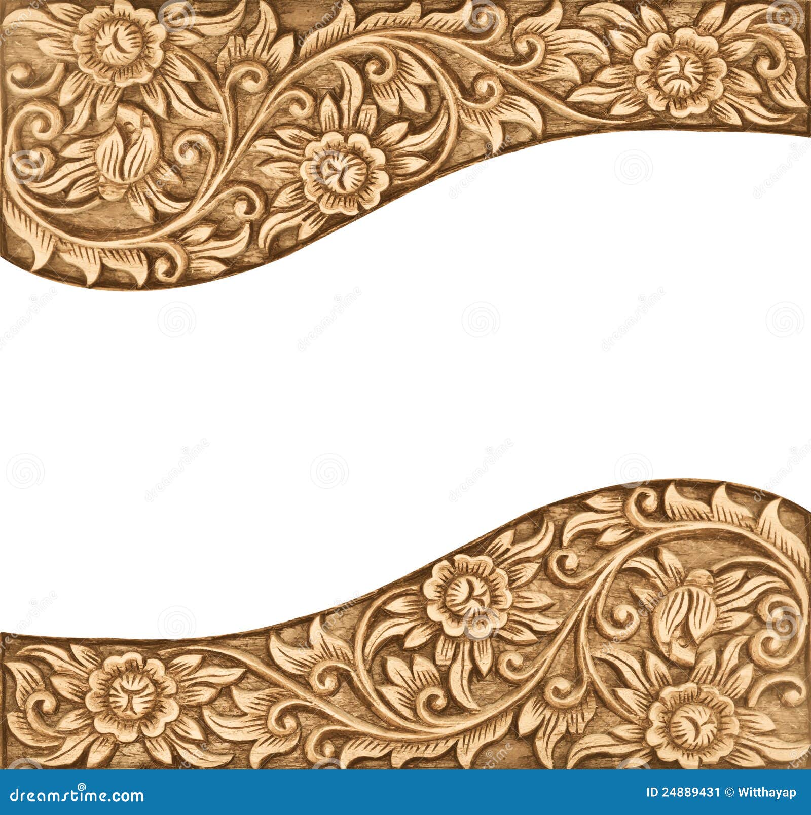 Flower carved frame stock image. Image of border, ornate - 24889431