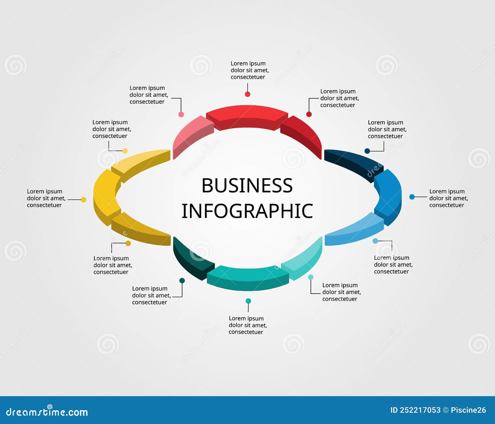 Flower Chart Template for Infographic for Presentation for 12 Months in ...
