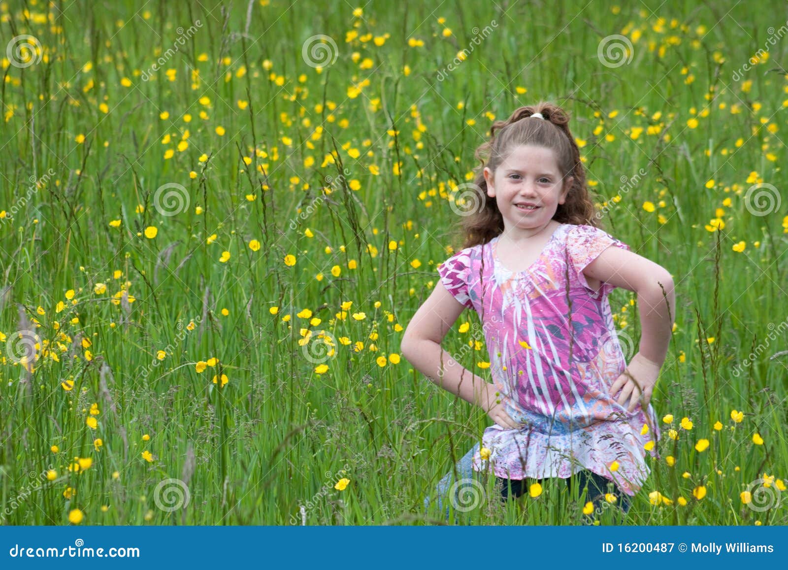 Flower child stock image. Image of young, girl, flower - 16200487