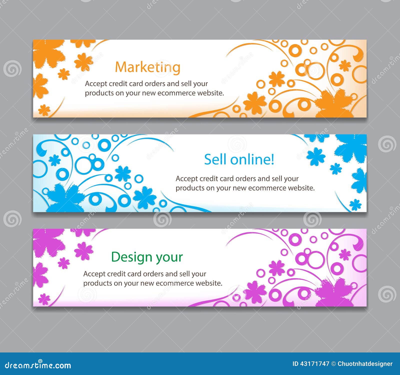 Flower colourful banner stock illustration. Illustration of banner ...