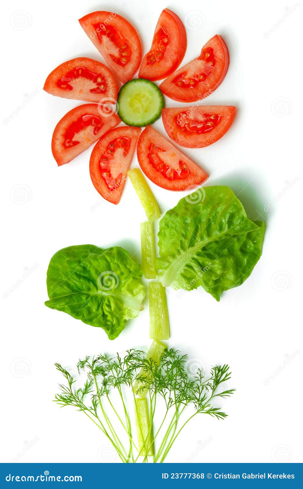Flower Concept Made with Healthy Fresh Vegetables Stock Photo - Image ...