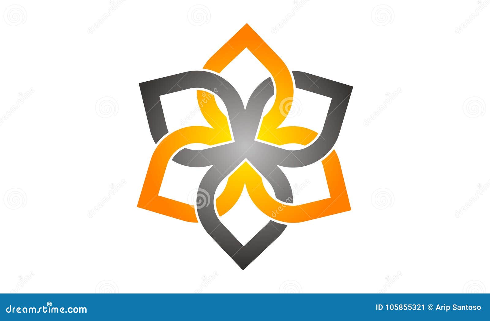 Flower Connection Team Work Stock Vector - Illustration of company ...