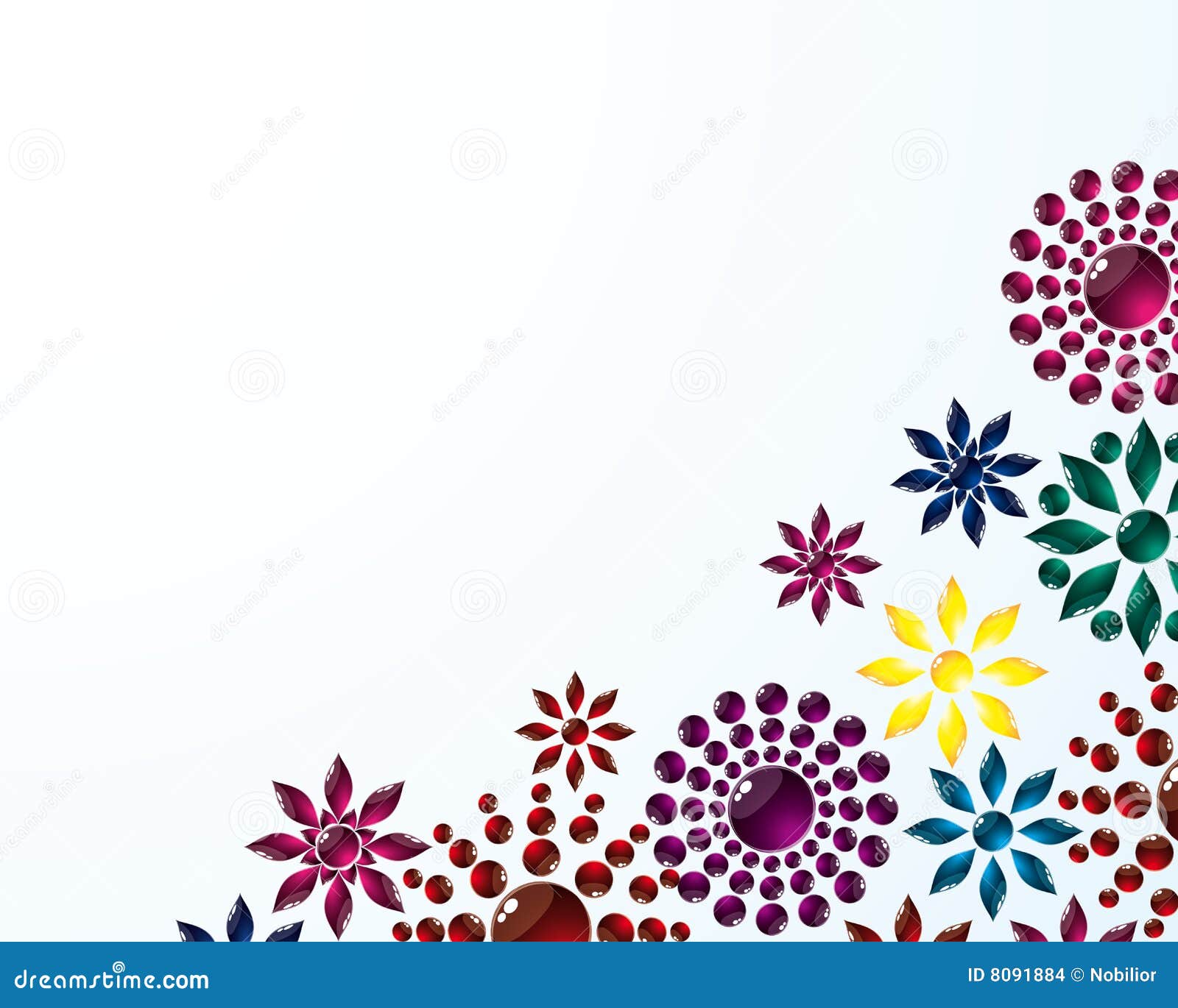 Flower Corner Background Picture. Image: 8091884