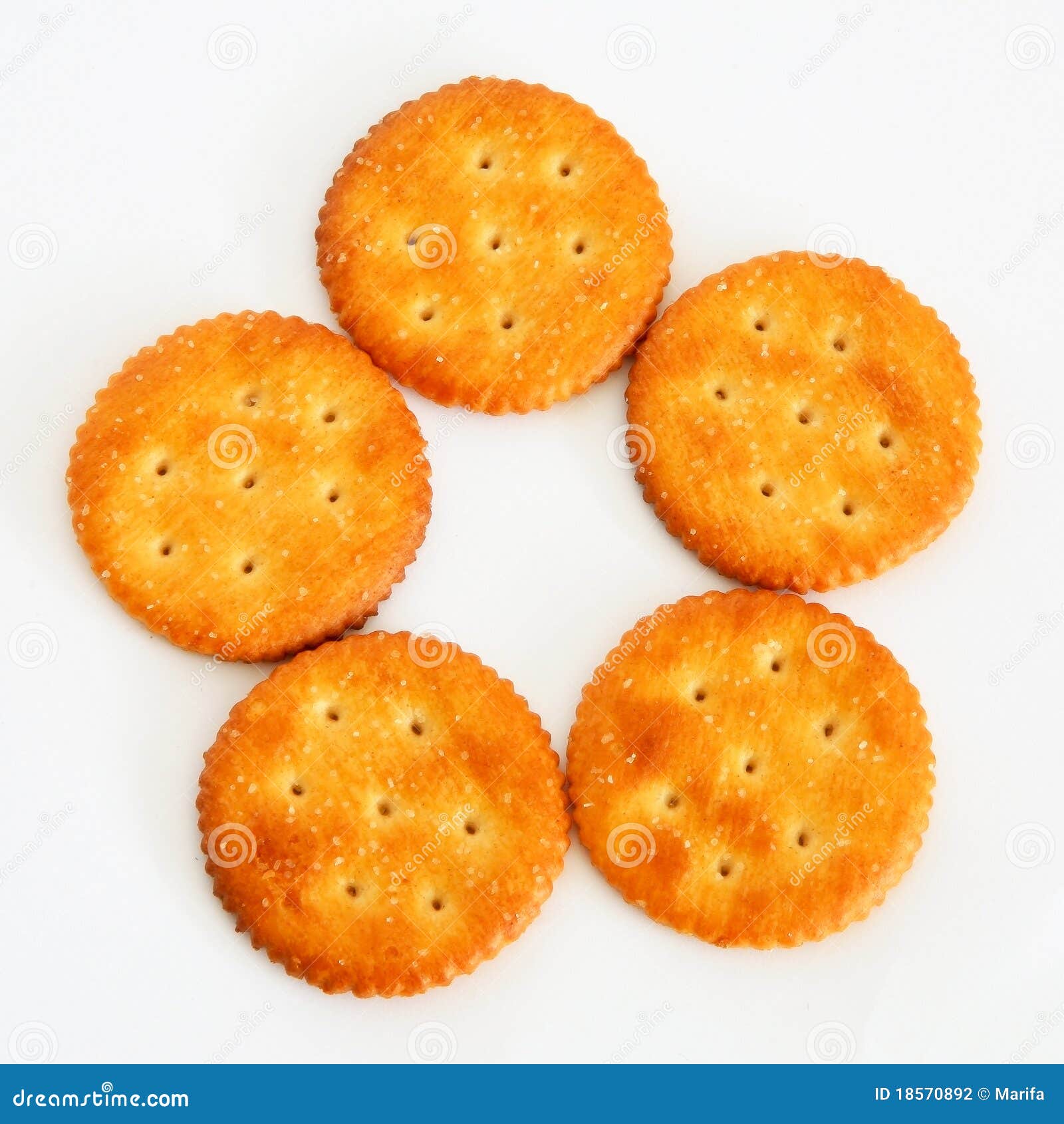 Flower from crackers stock photo. Image of five, baked - 18570892