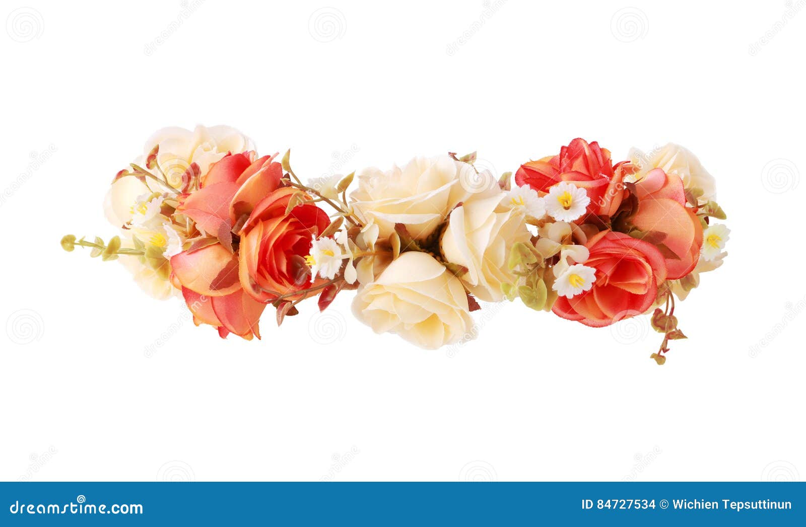 Flower Crown Isolated on White Background Clipping Path Stock Photo ...