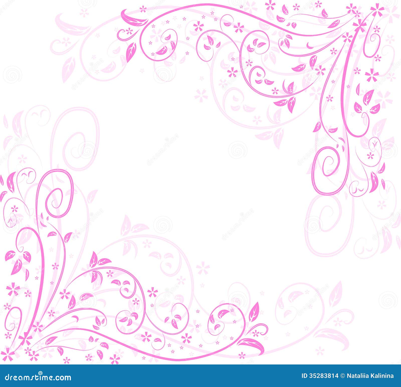 Flower curl stock vector. Illustration of decor, branch - 35283814