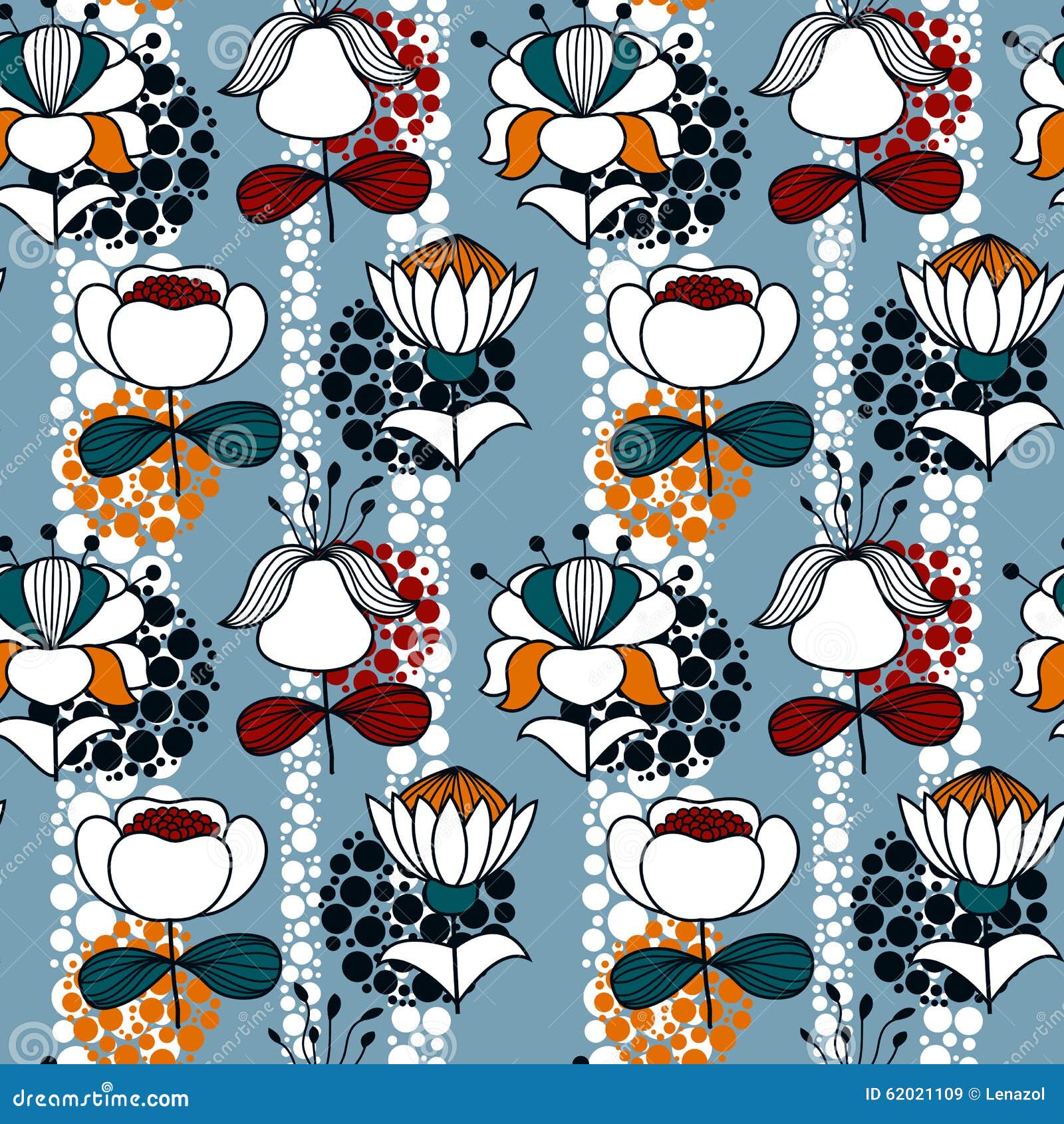 Flower Cute Colorful Modern Pattern Stock Vector - Illustration of ...