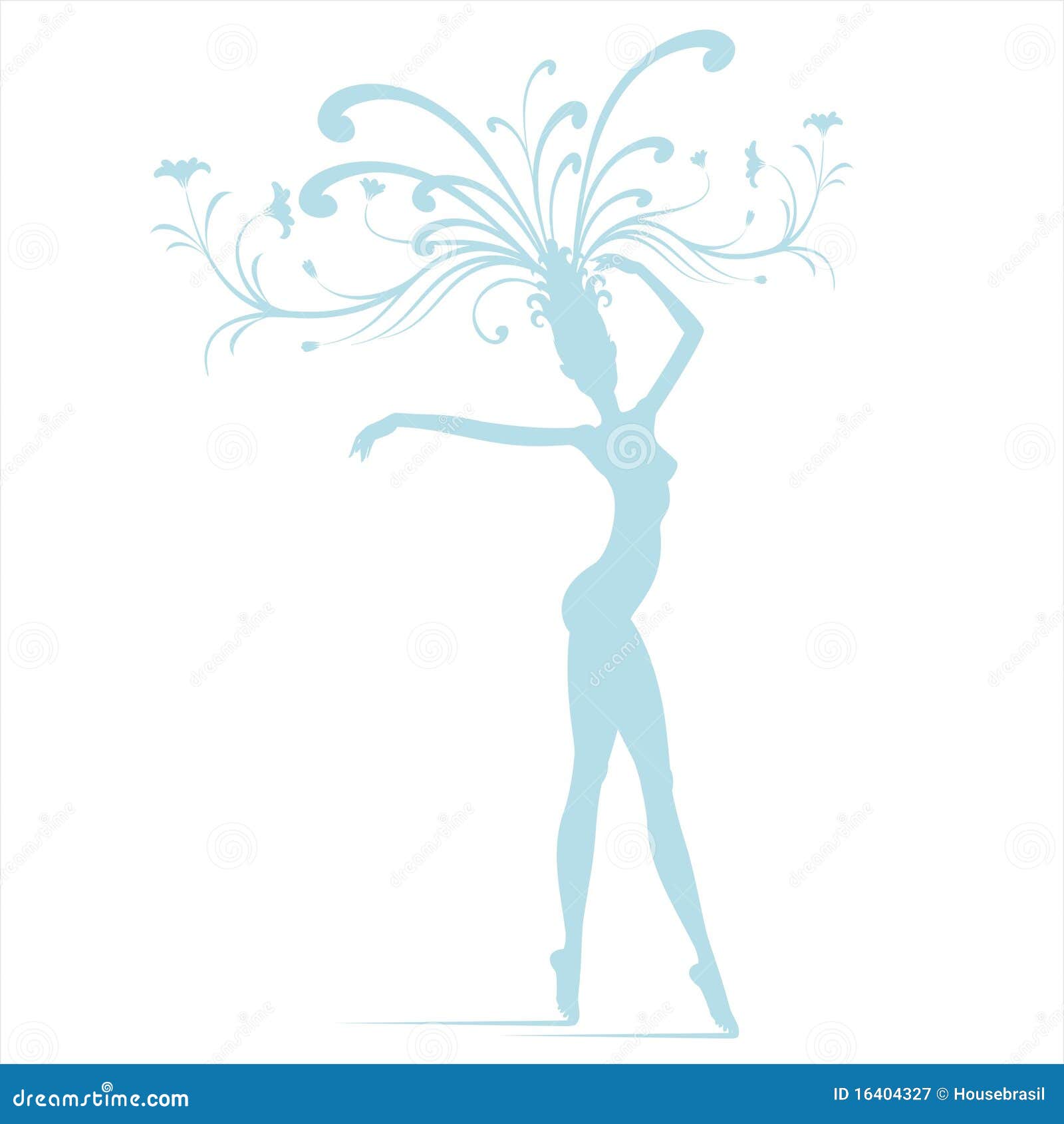 Flower Dance Two stock vector. Illustration of natural - 16404327