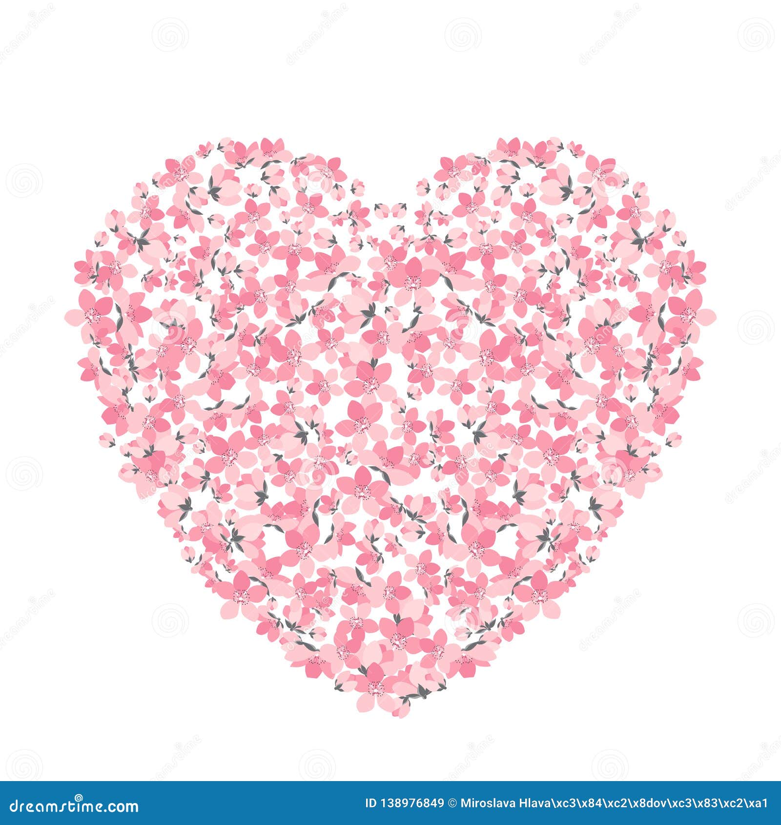 Flower Decoration of Sakura Stock Vector - Illustration of holiday ...