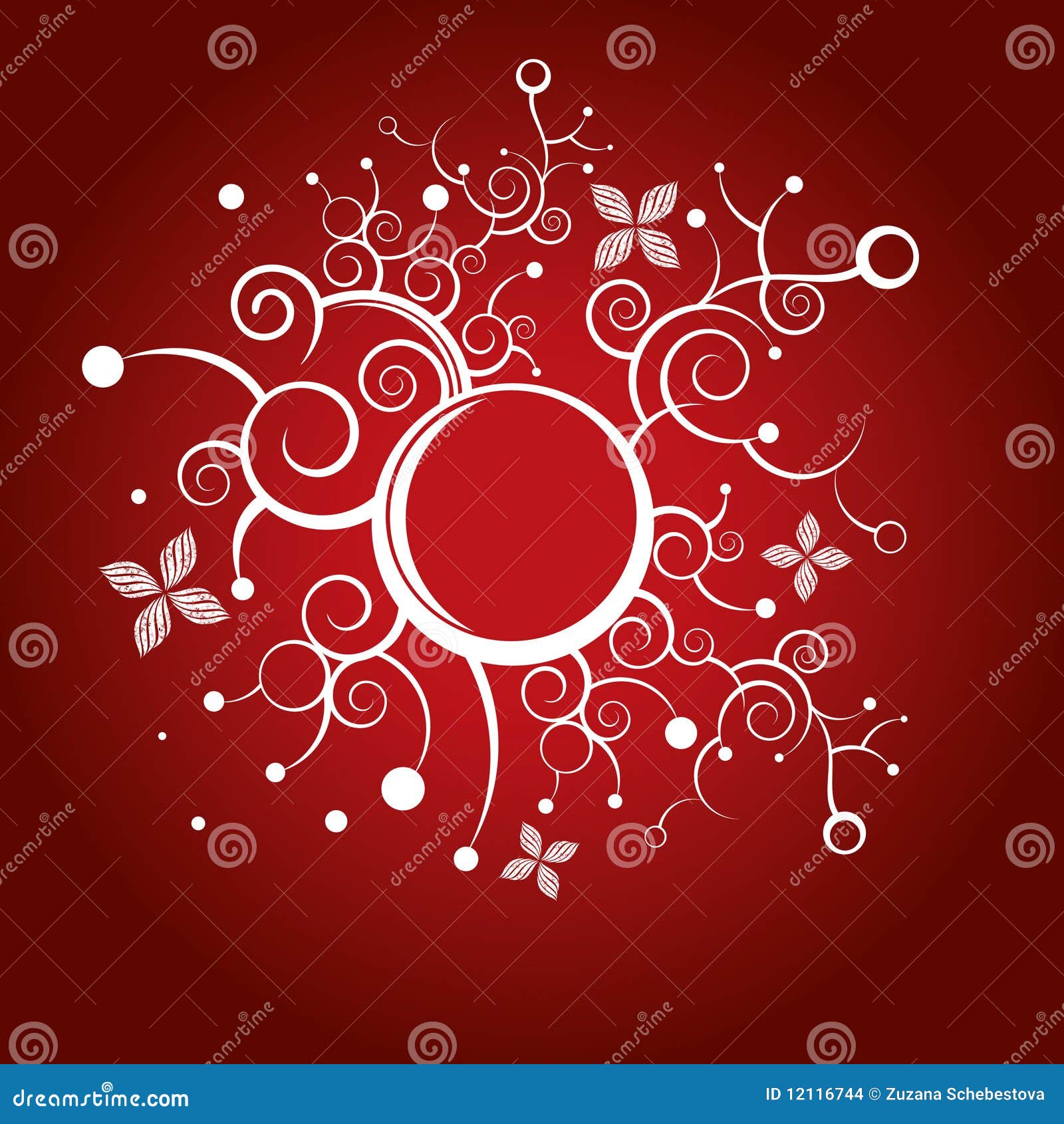 Flower Decorative Design Vector Stock Illustration - Illustration of ...