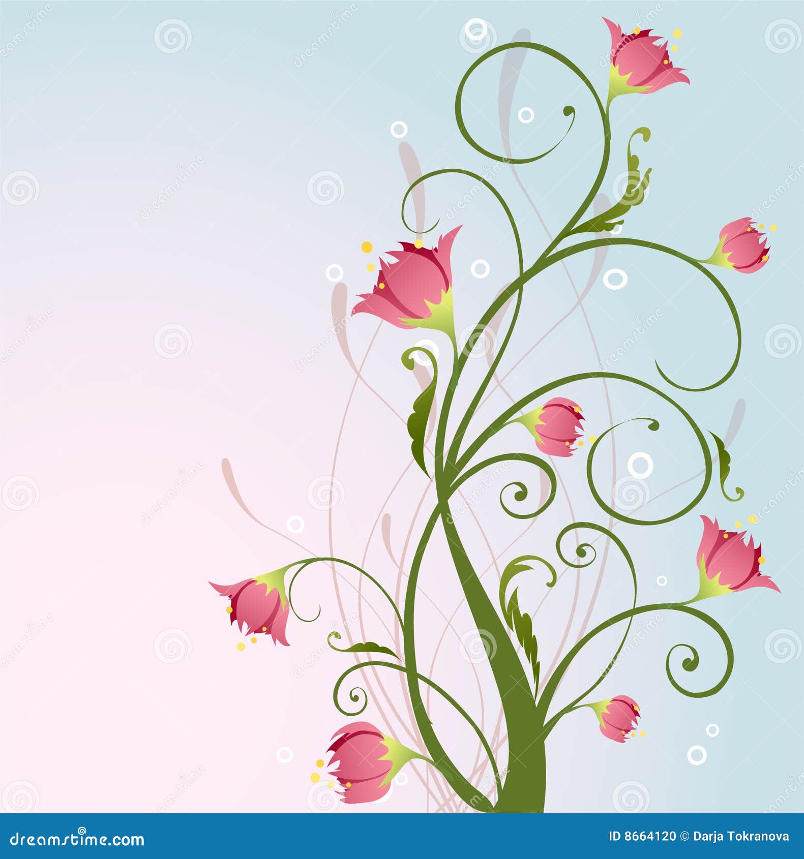 Flower design stock vector. Illustration of blossom, beautiful - 8664120