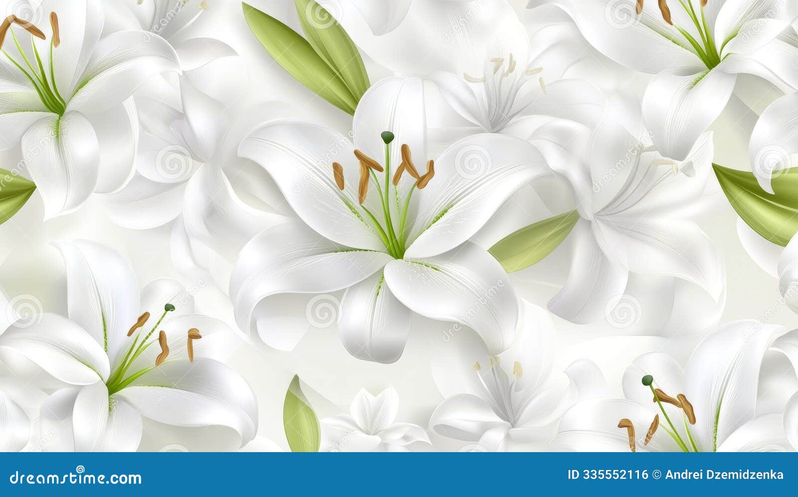 Flower Design with Marble Texture, Vintage Background. White Flowers on ...