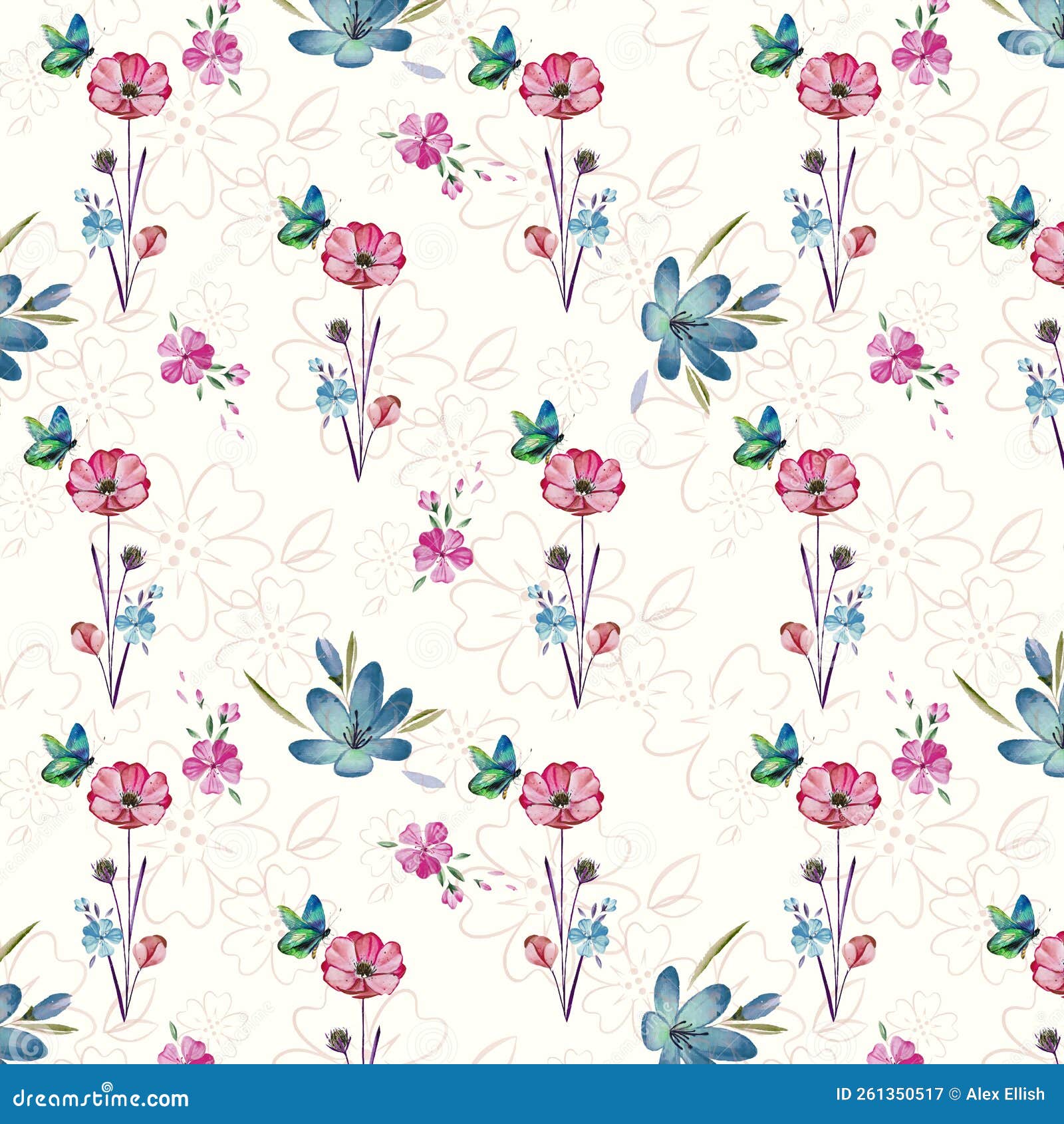 Flower design pattern stock illustration. Illustration of floralpattern ...