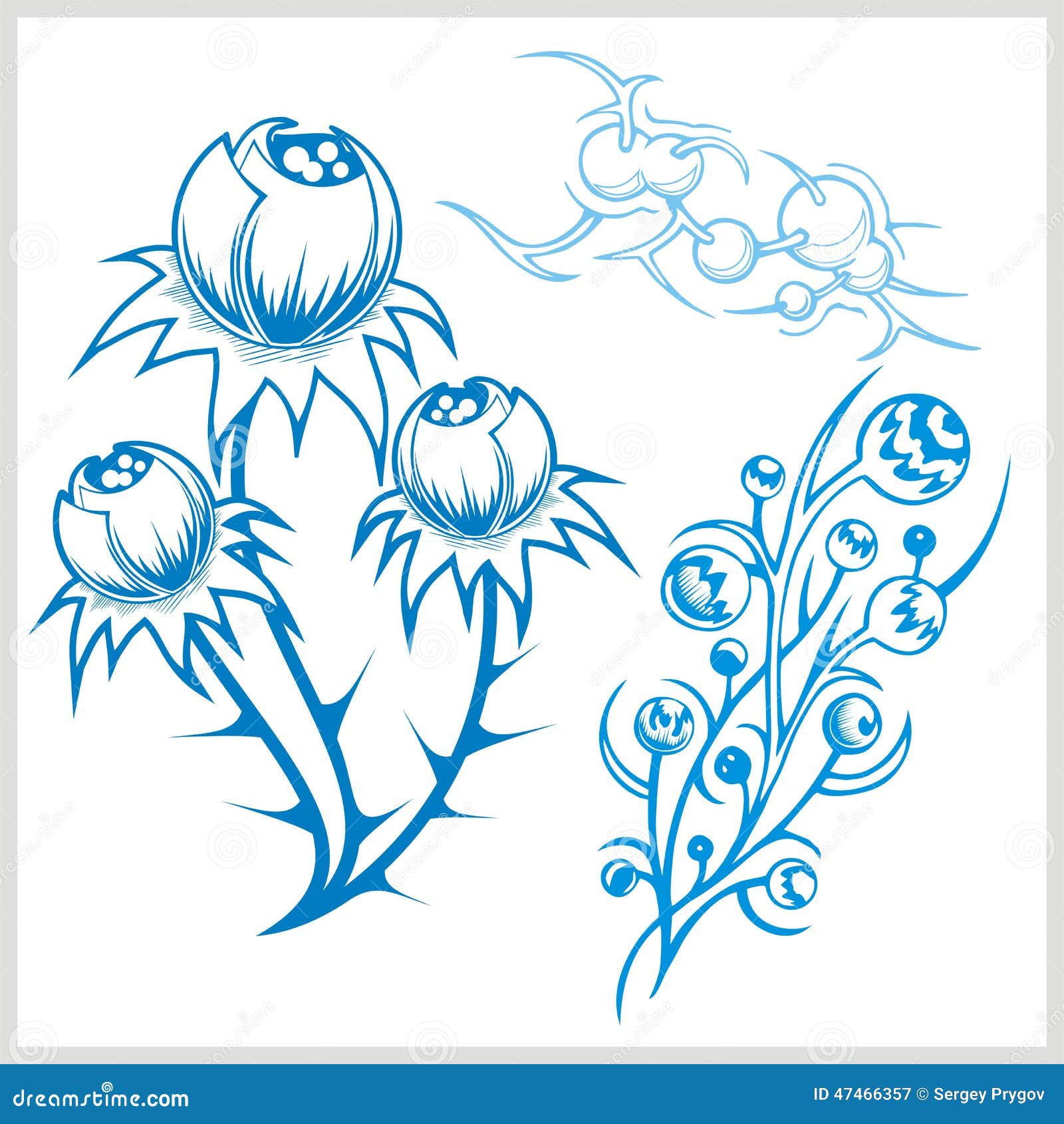 Flower Design for Tattoo. Vector Illustration. Stock Vector ...