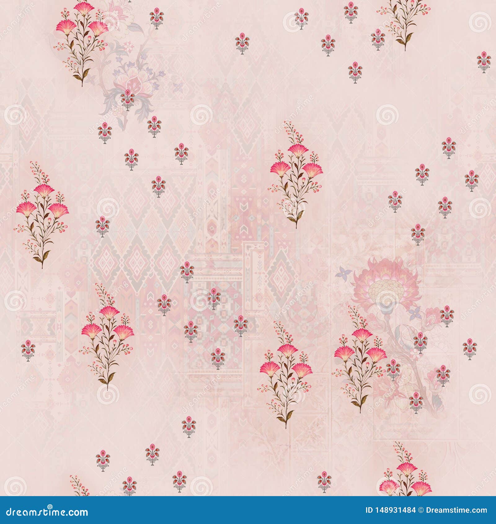 Digital Flower Bird Of Paradise Background Sketch Effect Royalty-Free ...