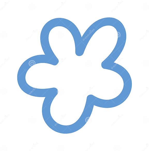 Flower Doodle Plant Bloom Scribble Stock Illustration - Illustration of ...