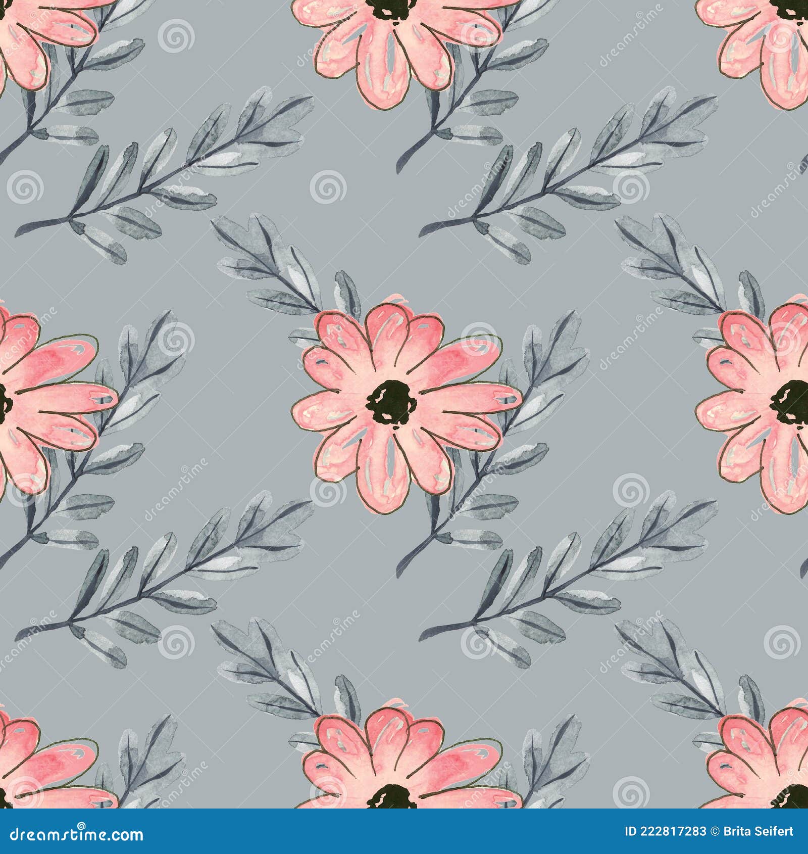 Flower Doodles Seamless Background Repeating Pattern, Wallpaper ...