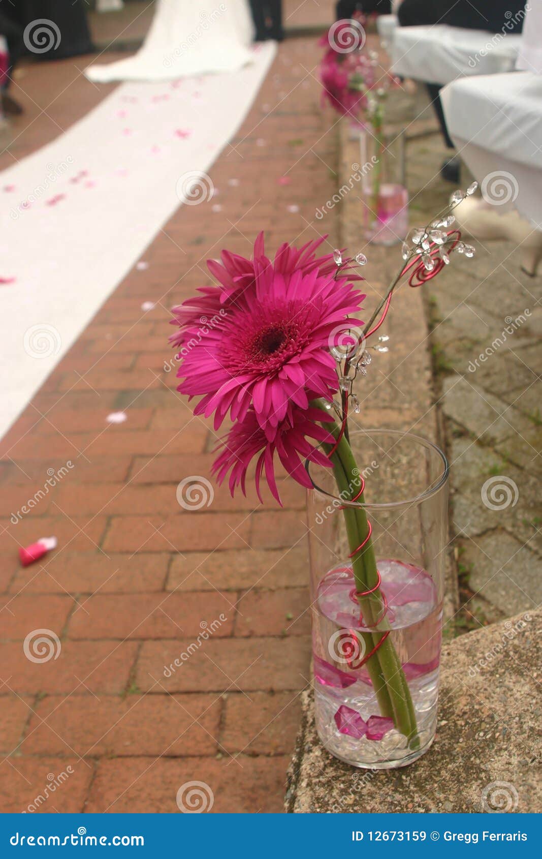 Flower Down the Aisle stock image. Image of light, fragrant - 12673159