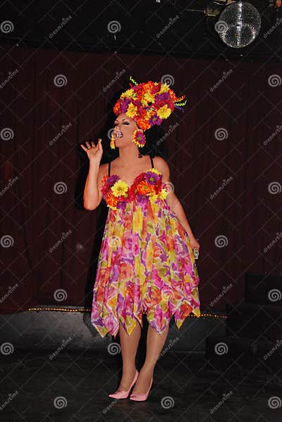 Flower Drag queen. stock photo. Image of drag, club, cosmetic - 5487926