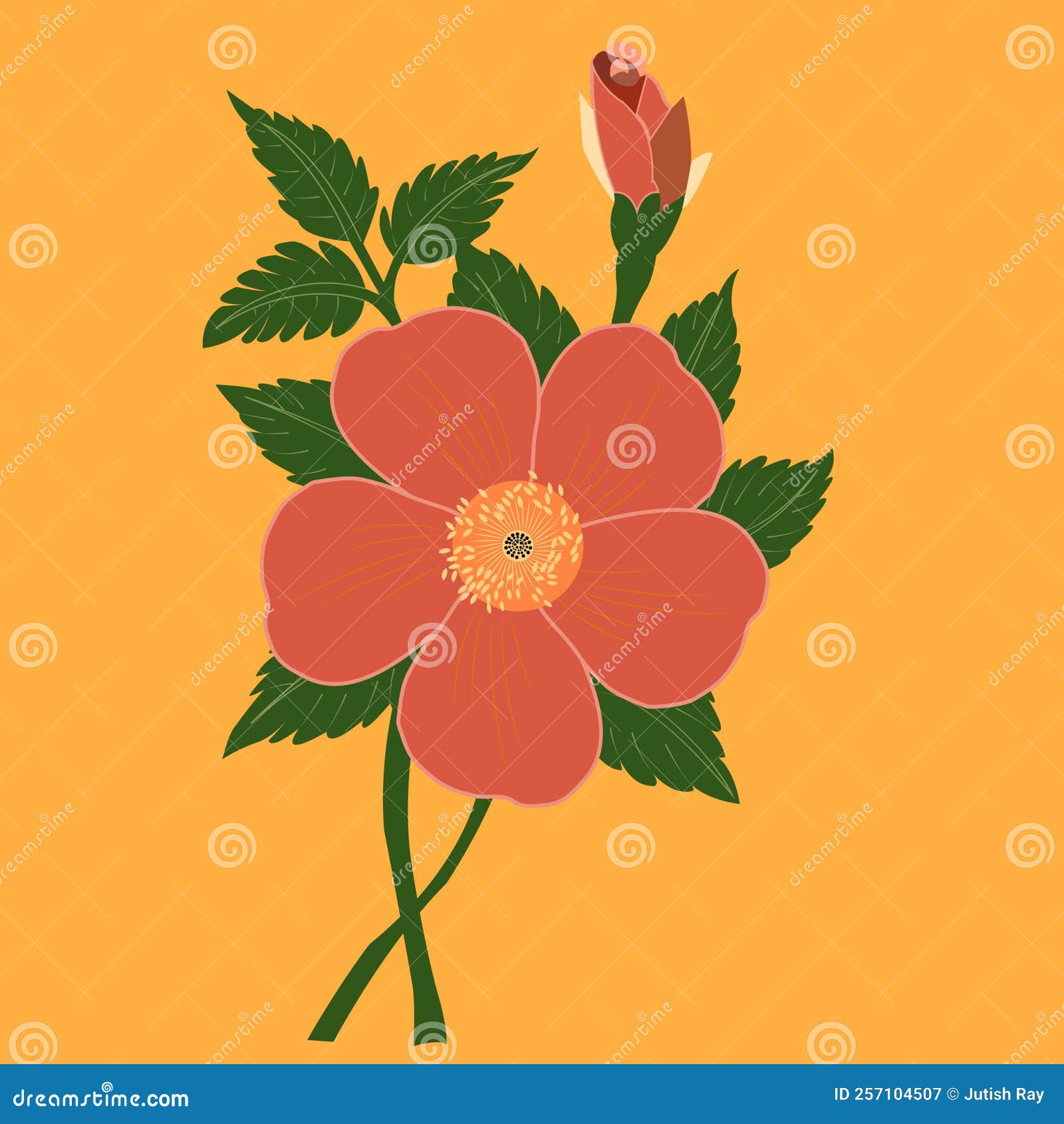 Flower Drawing and Clip Art Stock Illustration - Illustration of ...