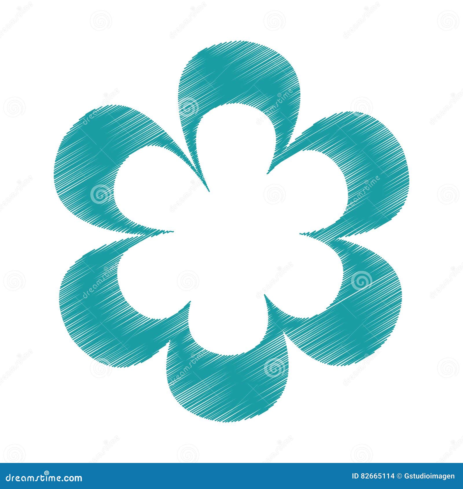 Flower Drawing Isolated Icon Stock Illustration - Illustration of ...