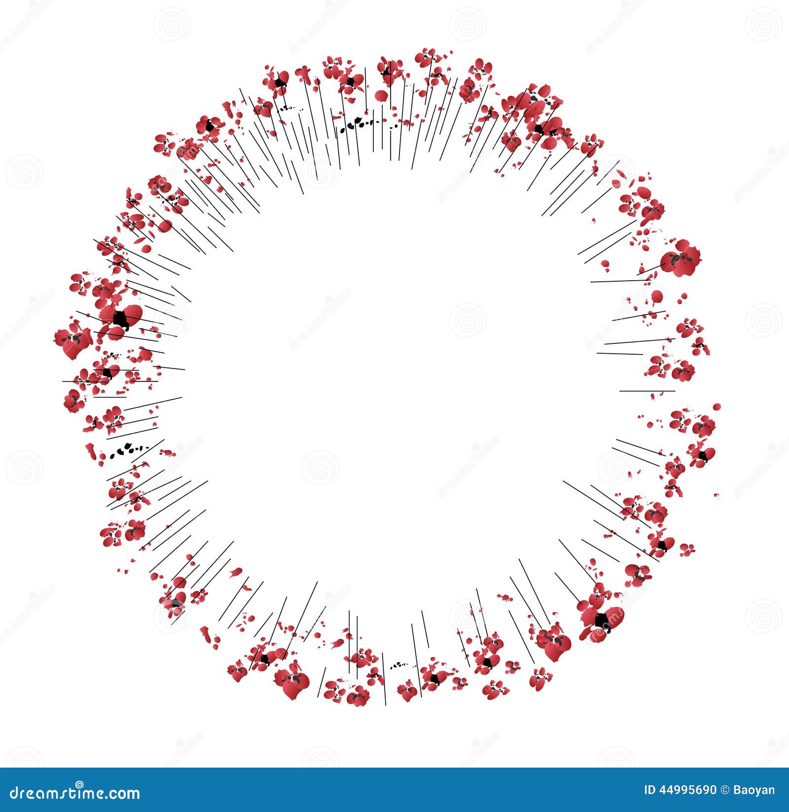 Flower explosion stock vector. Illustration of isolated - 44995690