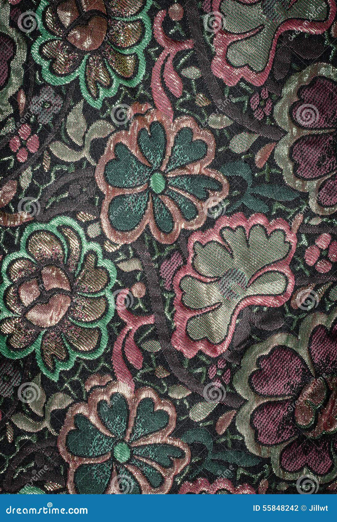 Flower Fabric stock photo. Image of cloth, vintage, wallpaper - 55848242