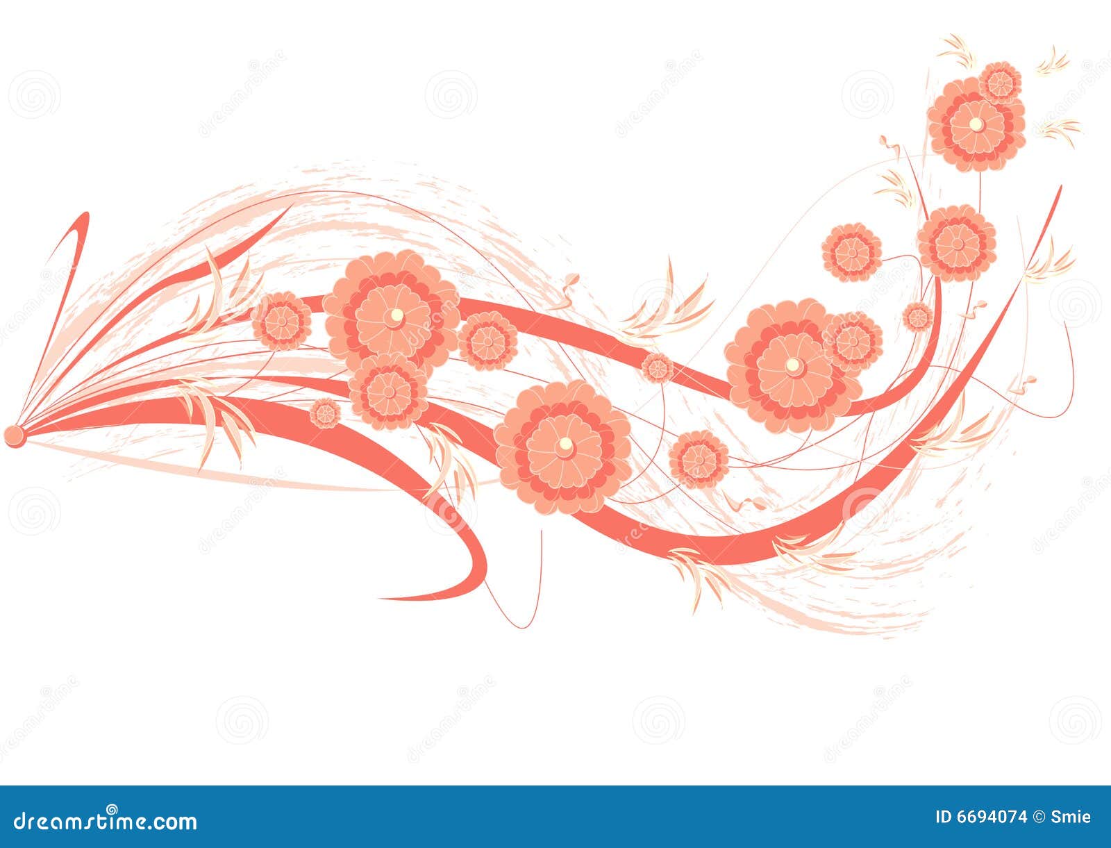 Flower figure stock vector. Illustration of nature, romanticism - 6694074