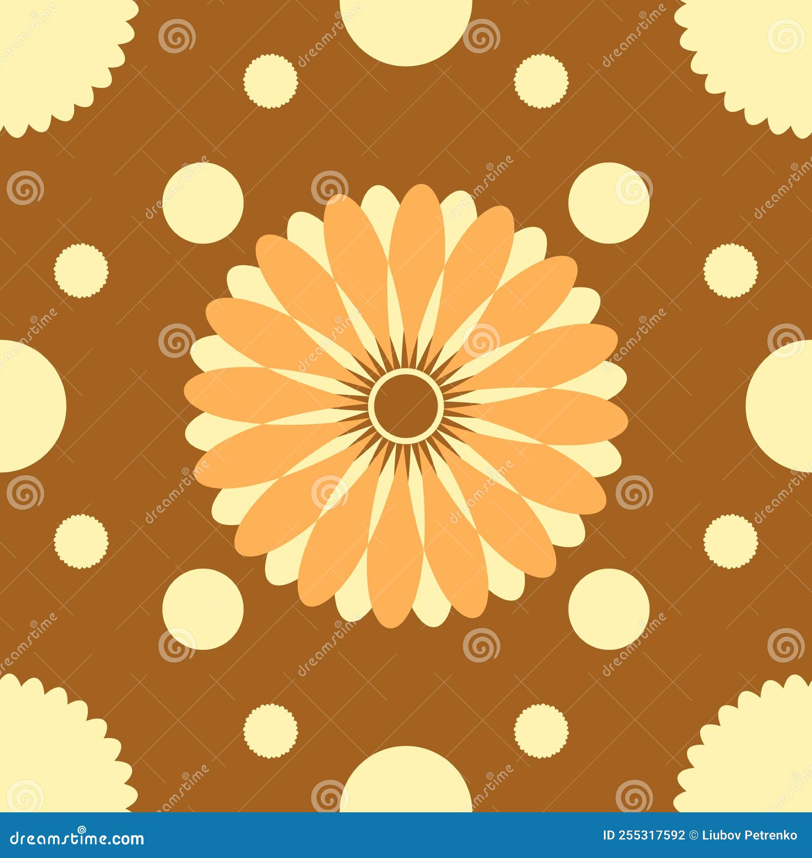 Seamless Abstract Flower Pattern Stock Vector - Illustration of graphic ...