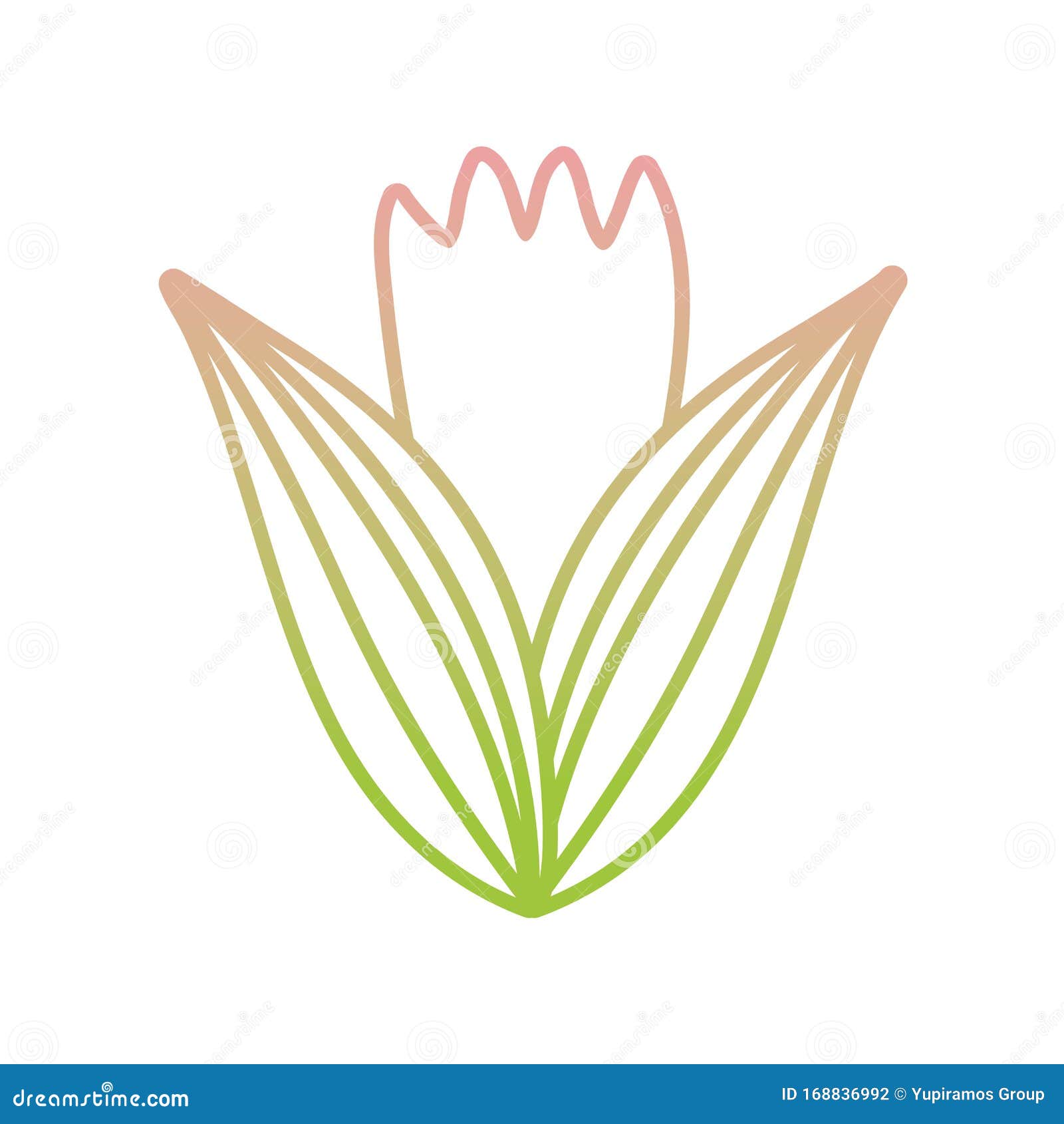 Flower Foliage Plant Gradient Icon Stock Vector - Illustration of ...