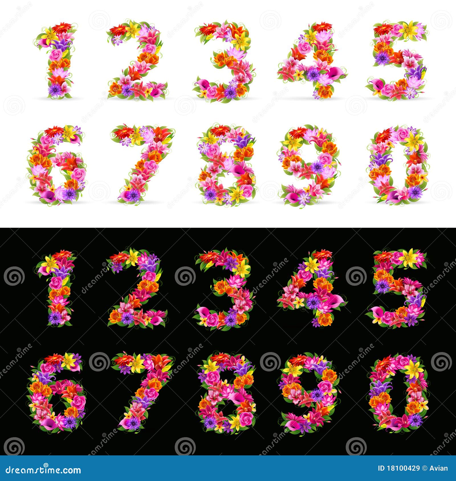Flower Font Alphabet. Luxury Wedding Invitation Flowers Letters. Laser ...