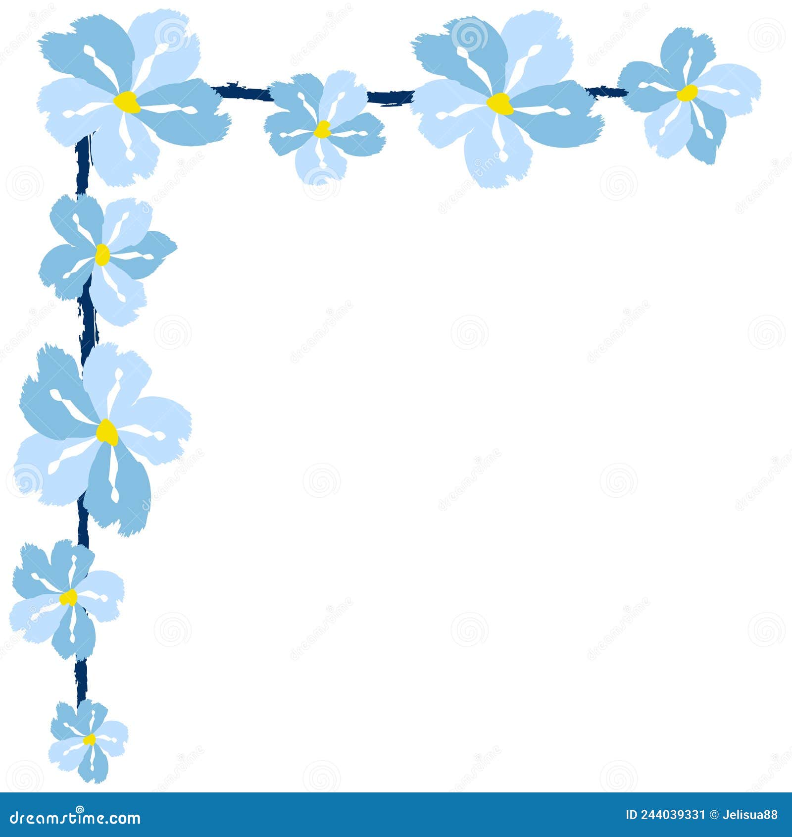 Flower Frame Border Size A4, Format A4. Floral Pattern. Cute Floral ...
