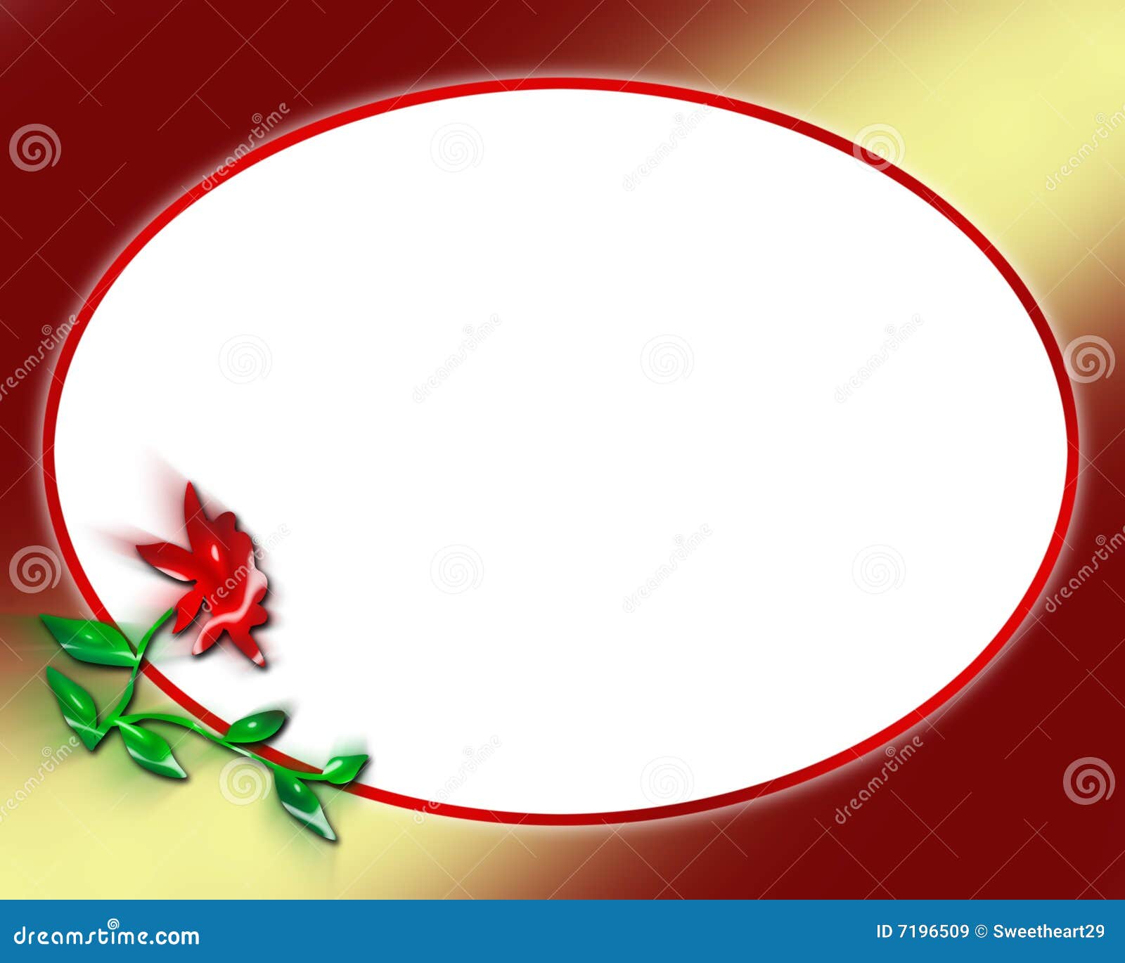 Flower Frame Letter stock illustration. Illustration of artistic - 7196509