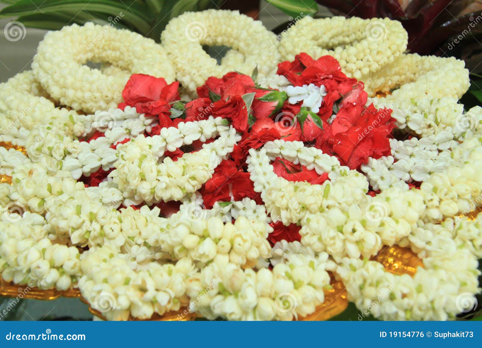 Flower garlands. stock photo. Image of organic, brown - 19154776