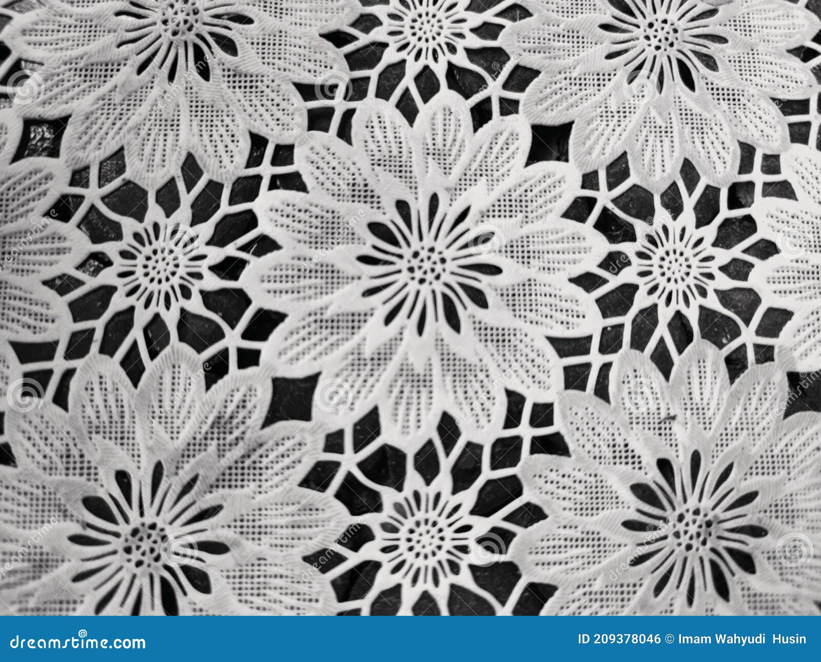 Flower Garment Design Black and White Stock Photo - Image of leaf ...