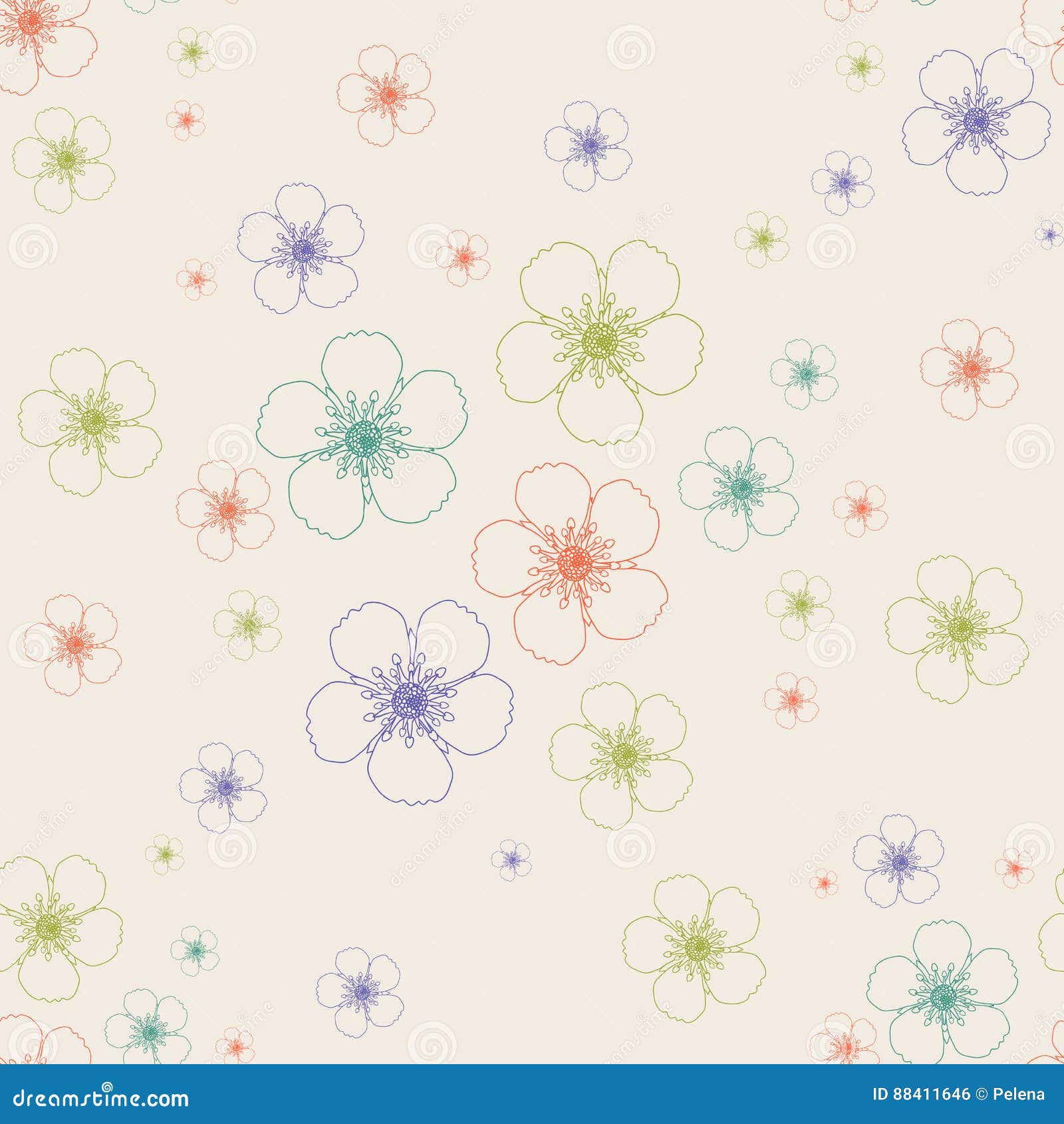 Flower gentle background stock vector. Illustration of orange - 88411646