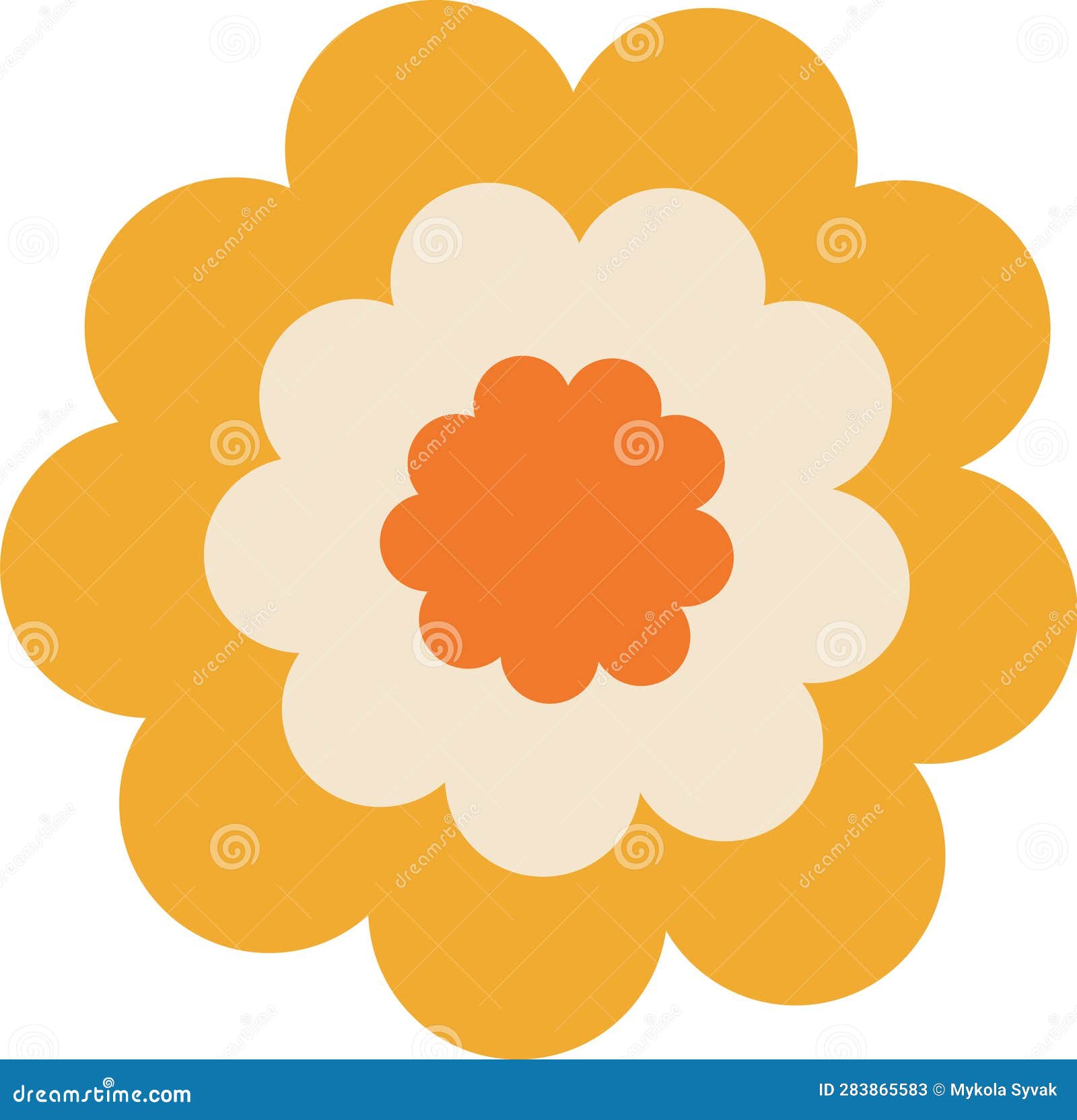 Flower Geometric Shape stock vector. Illustration of shape - 283865583