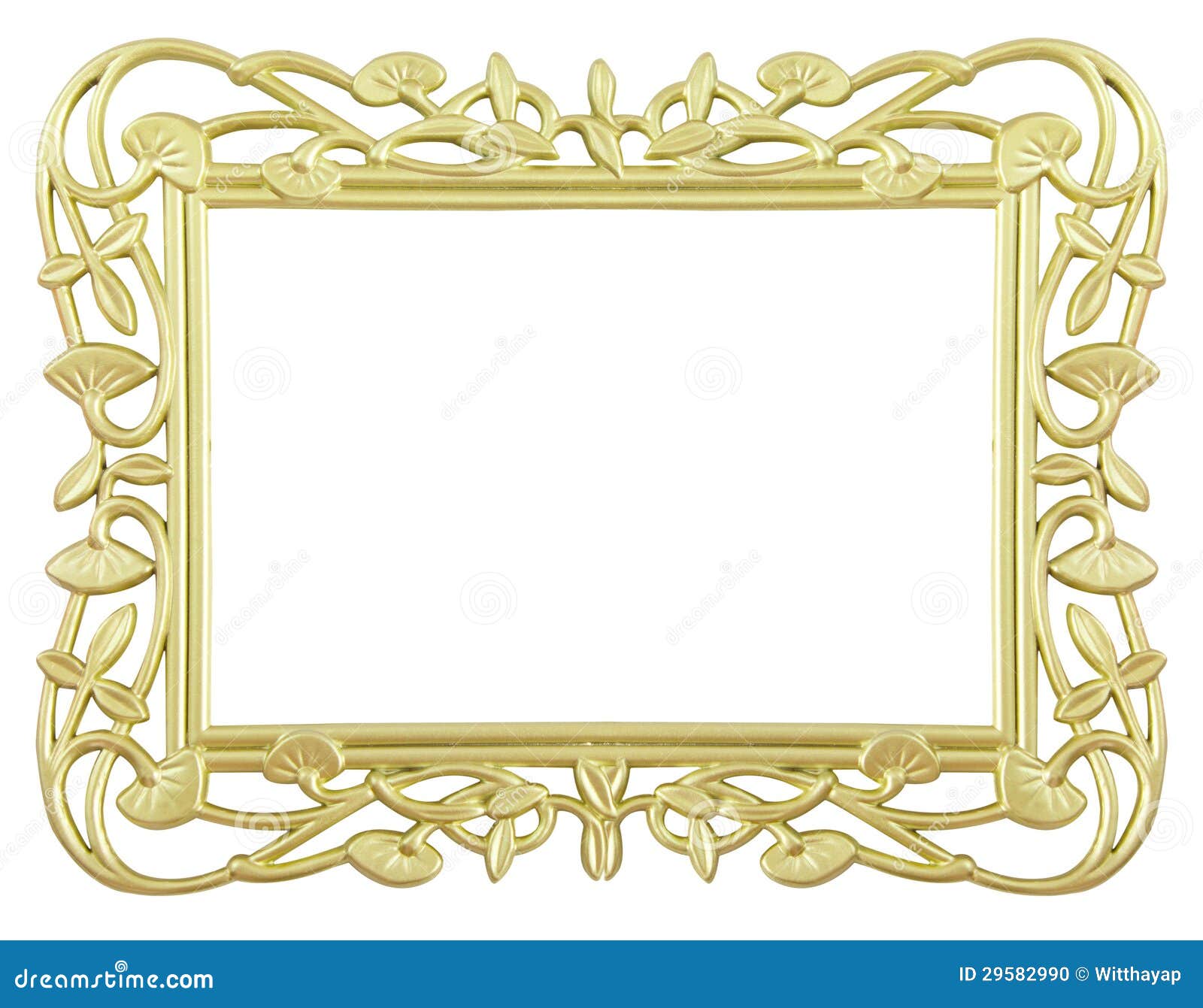 Flower gold frame stock photo. Image of ornament, flower - 29582990