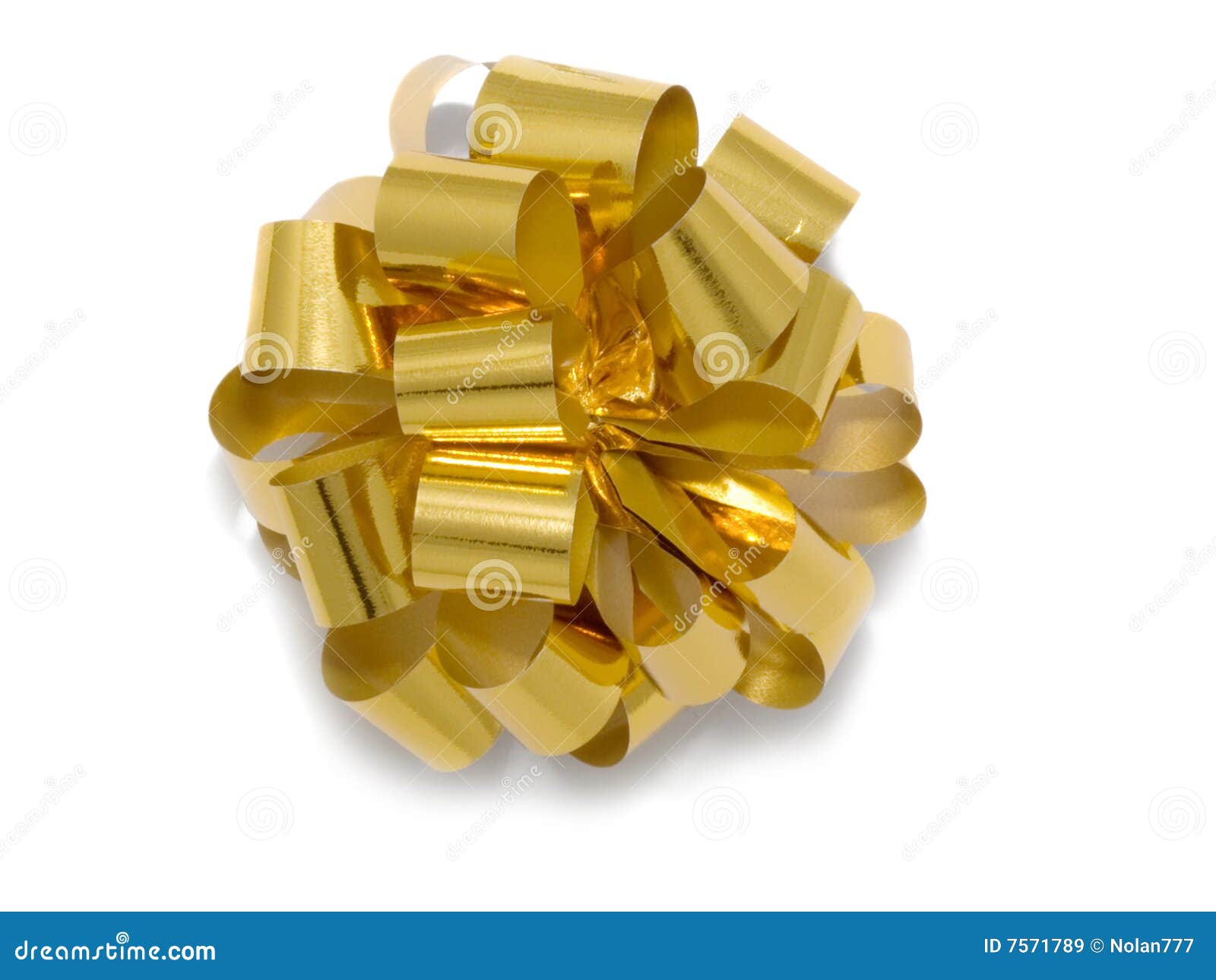 Flower from a gold ribbon stock image. Image of decoration - 7571789