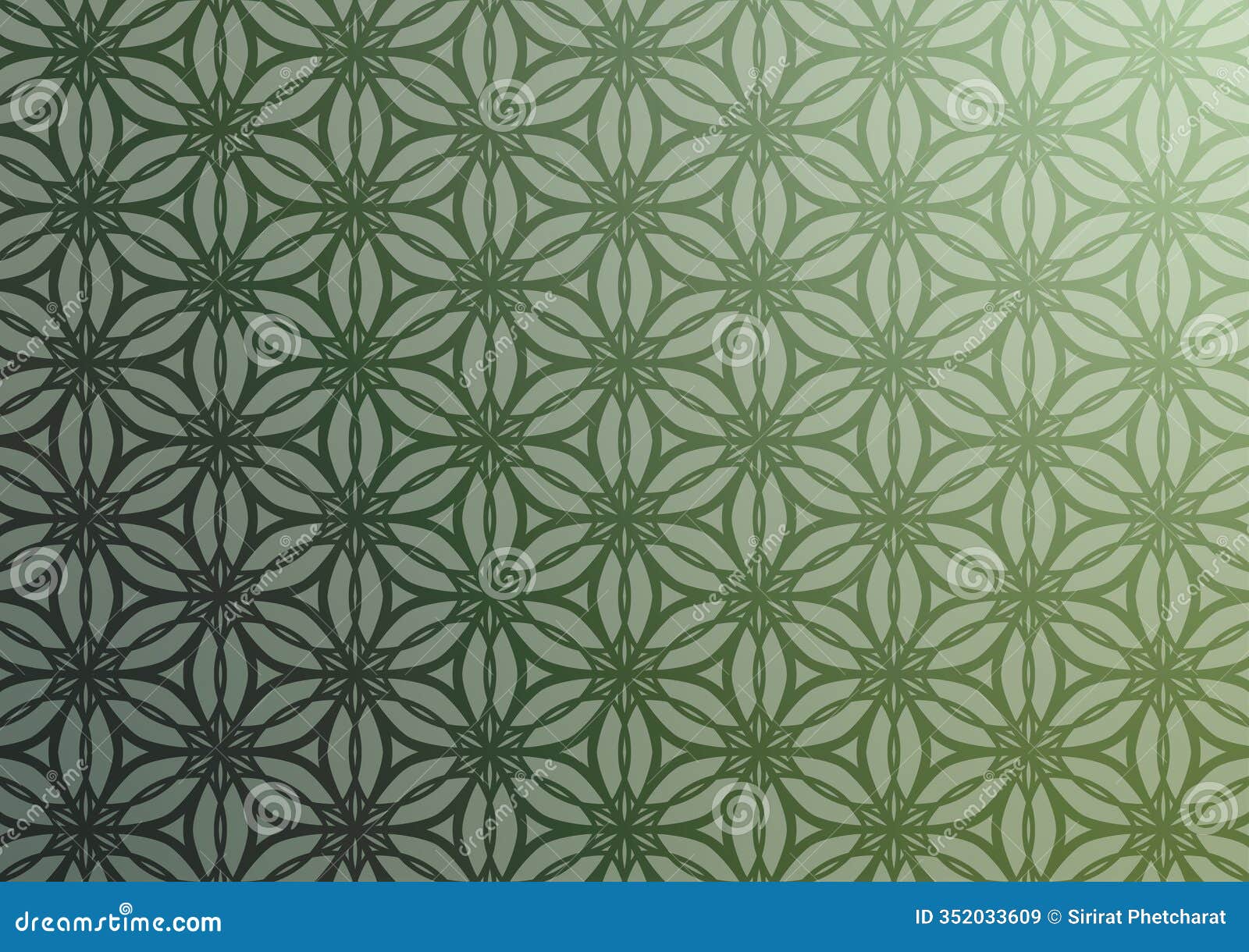 Flower Green Gradient Pattern Art Background Stock Illustration ...