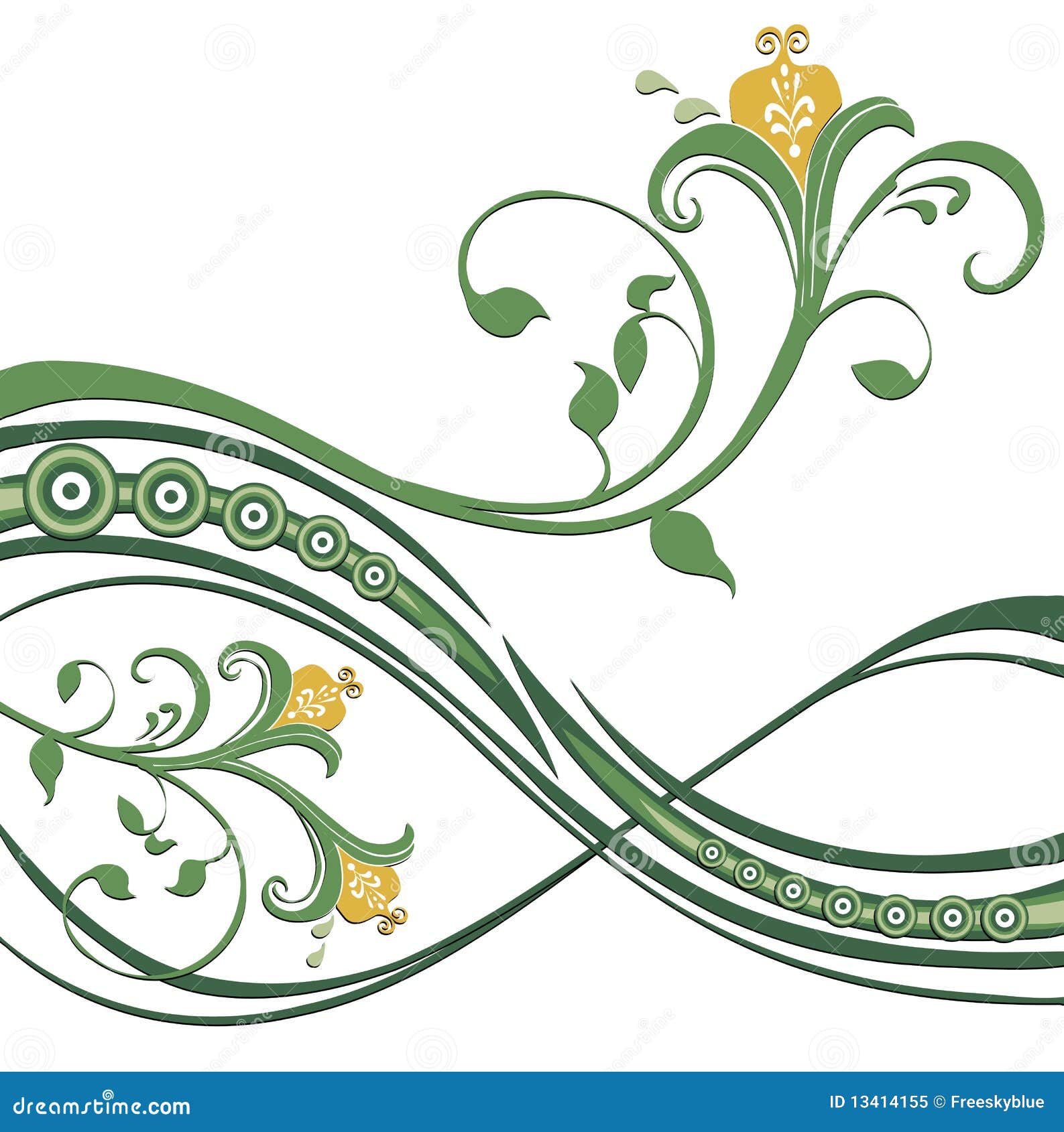 Green Vines Pattern Royalty-Free Stock Image | CartoonDealer.com #13619752