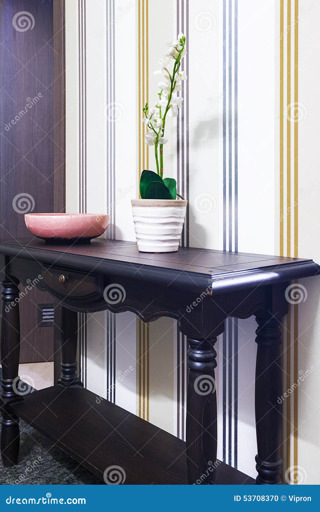 Flower on the Hallway Table Stock Photo - Image of blossom, floral ...