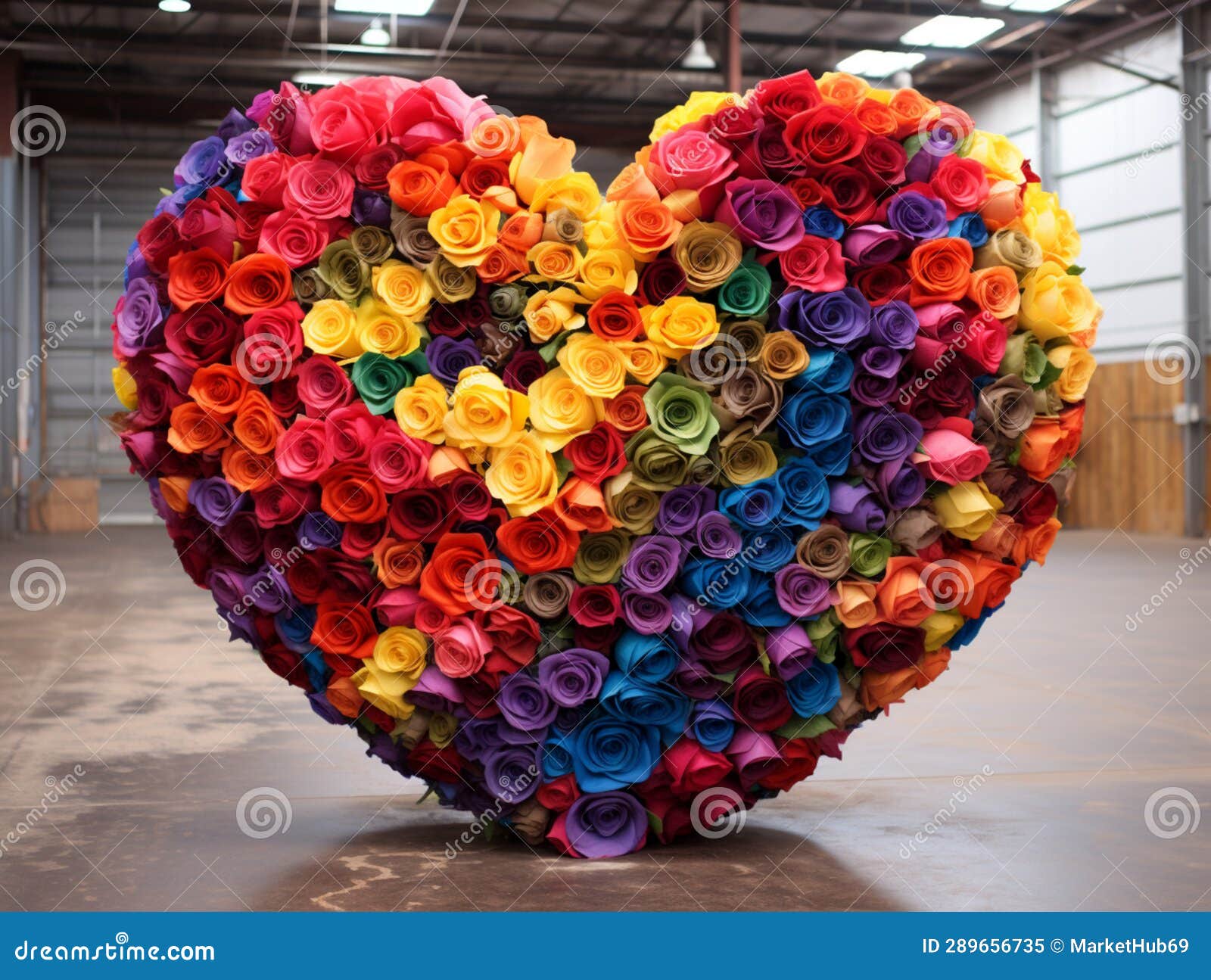 Flower Hart - Ai Generated Image Stock Illustration - Illustration of ...