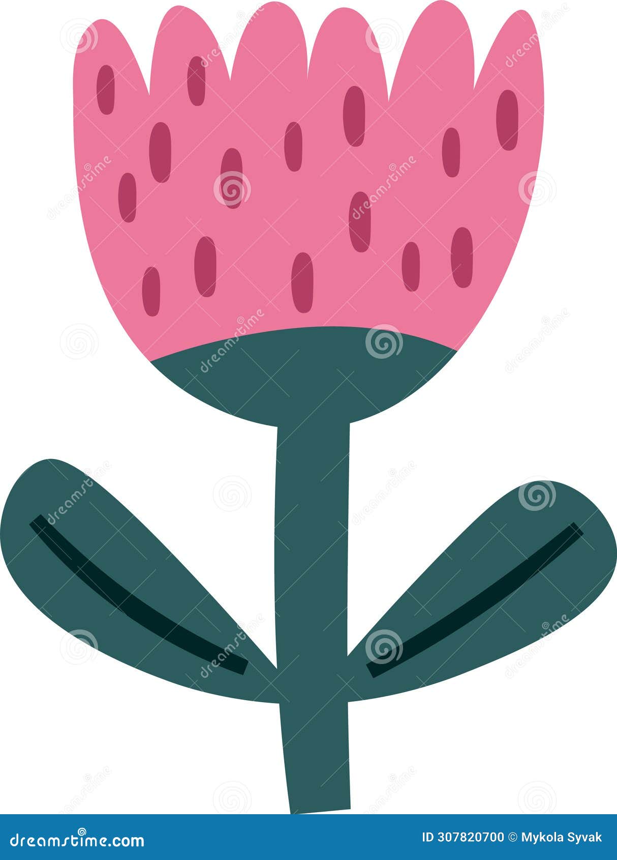 Flower Head Abstract stock vector. Illustration of plant - 307820700