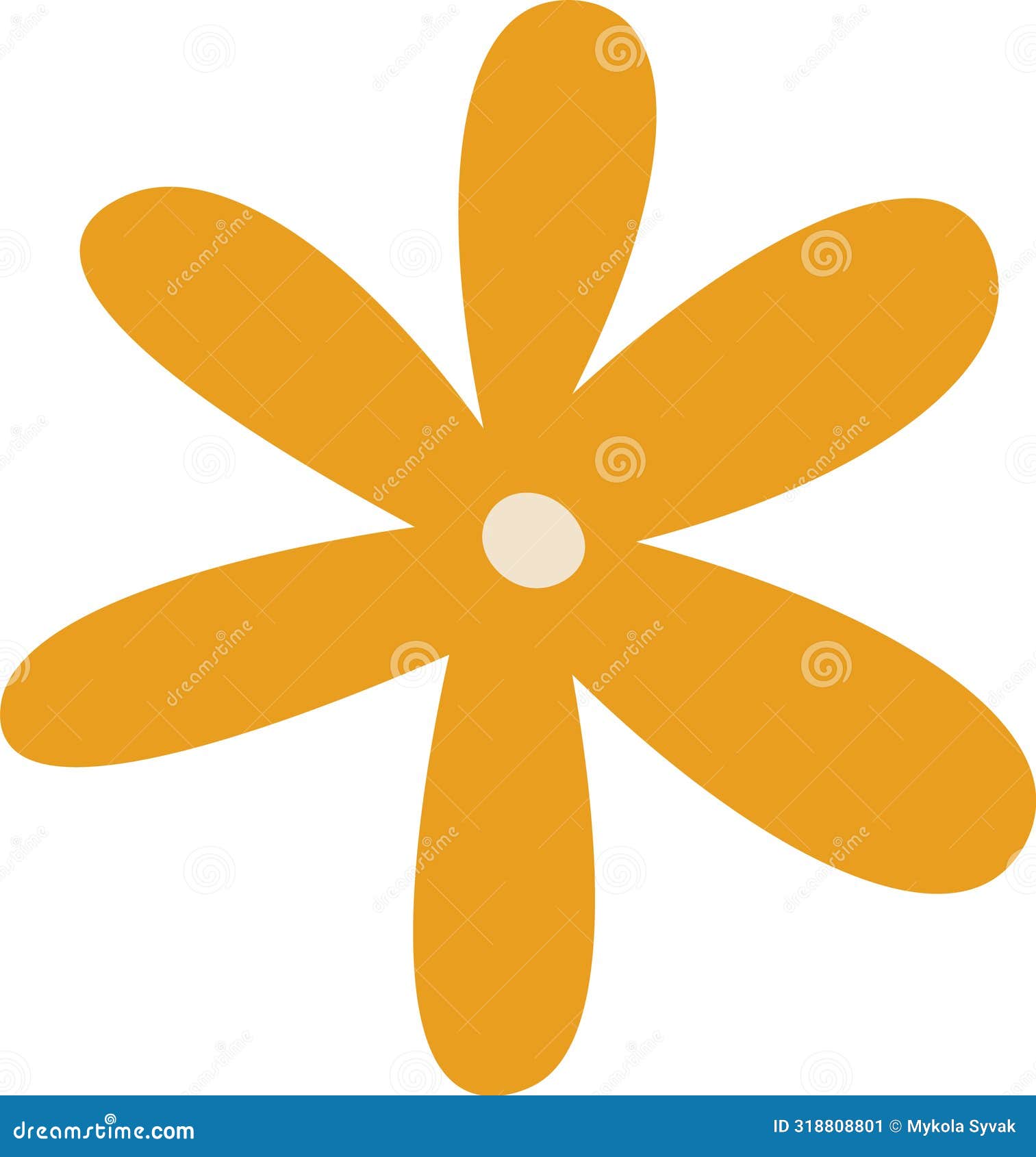 Flower Head Cartoon stock vector. Illustration of abstract - 318808801