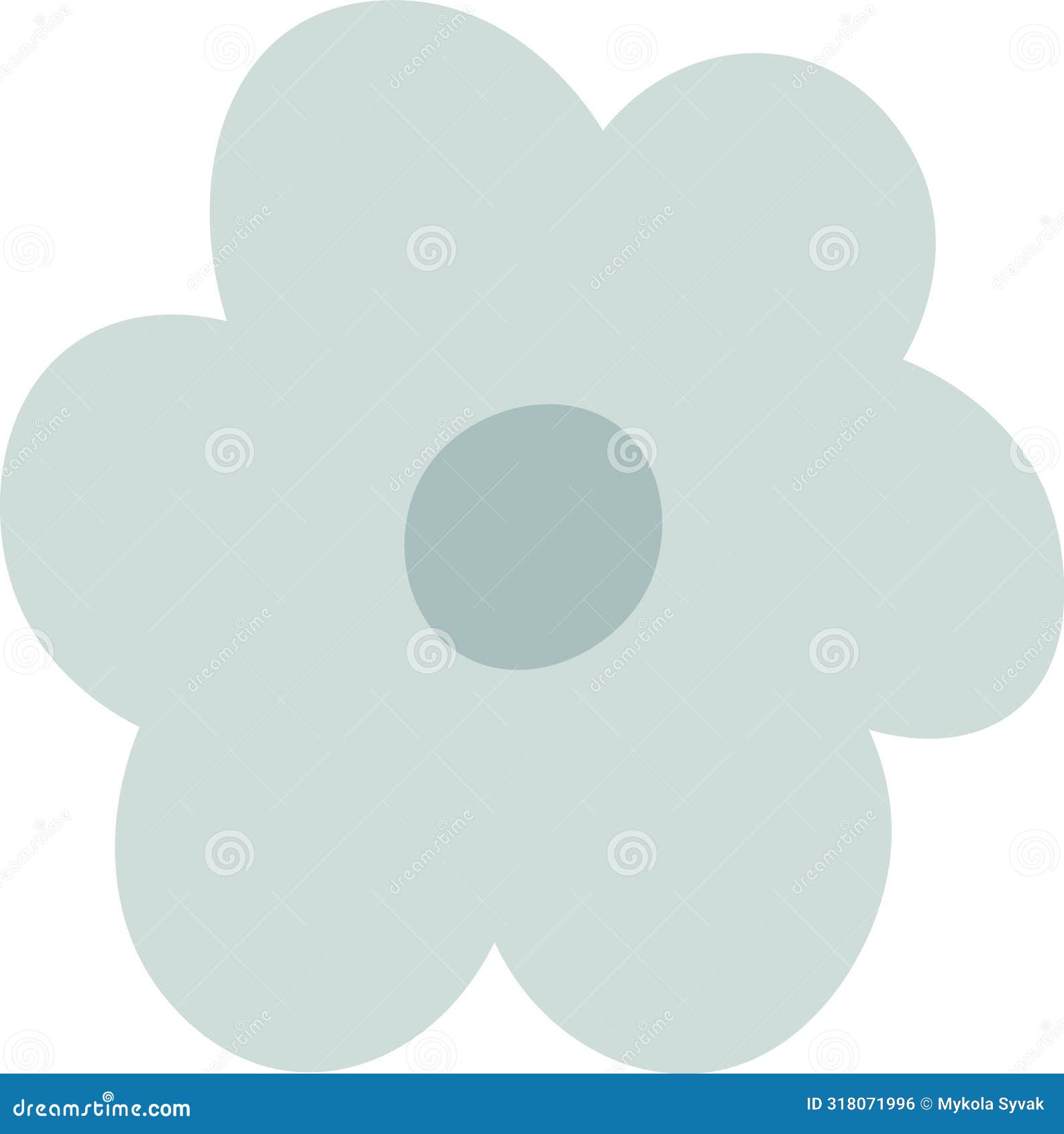 Flower Head Drawing stock vector. Illustration of portrait - 318071996