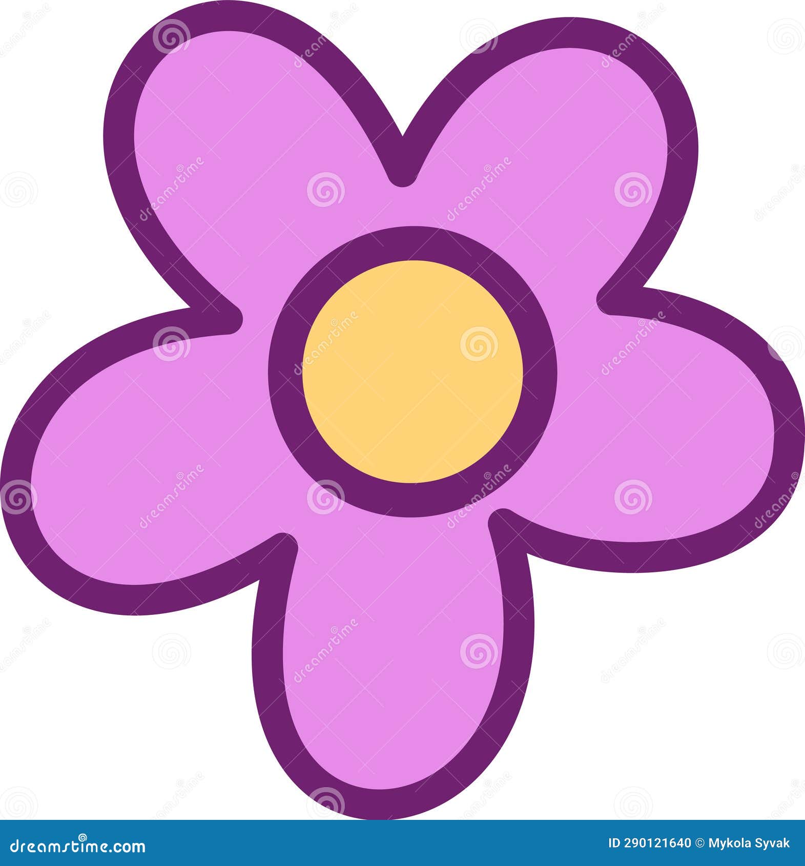 Flower Head Icon stock illustration. Illustration of spring - 290121640