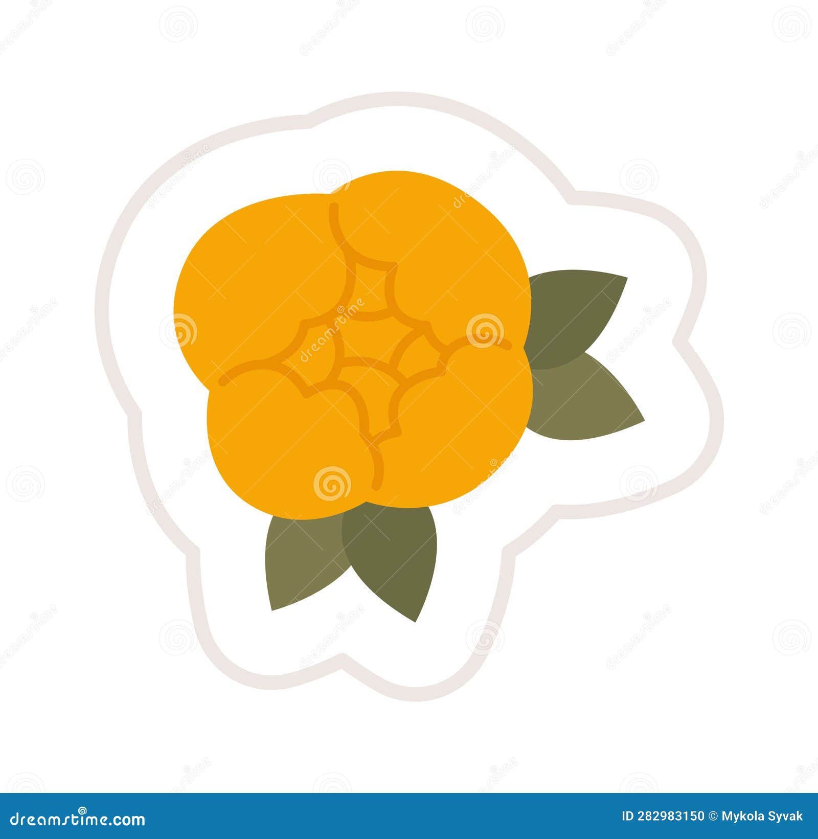 Flower Head Sticker stock vector. Illustration of nature - 282983150