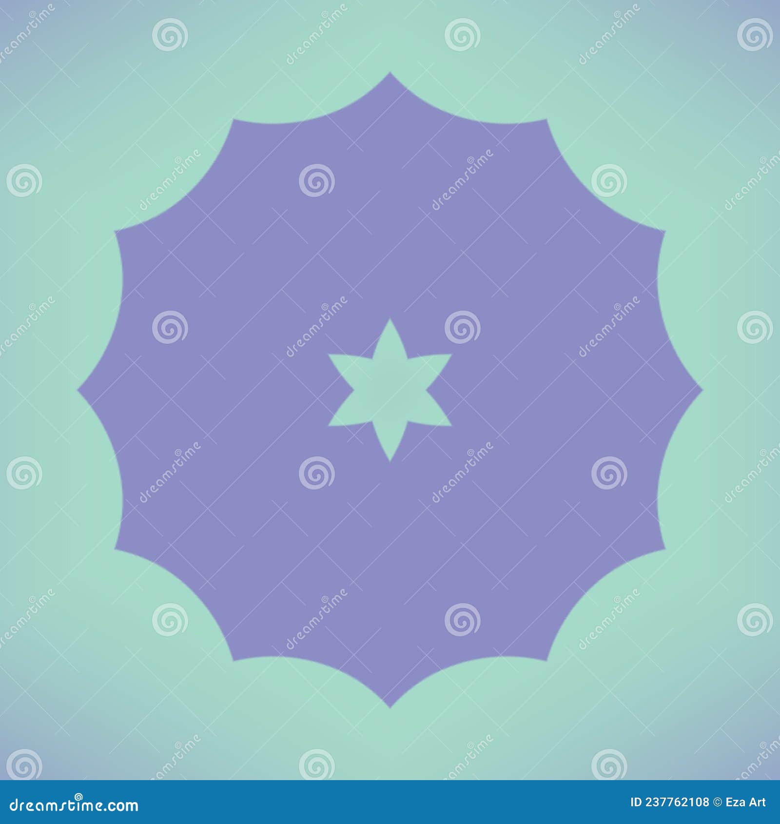 The Flower Hexagonal Pastel Stock Illustration - Illustration of circle ...